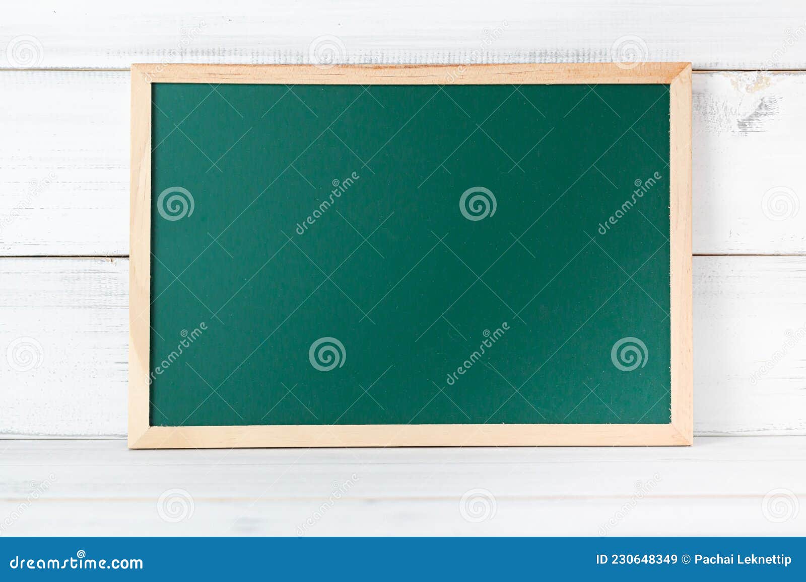 Greenboard on White Wood Background , Empty Board , Education Concept ...