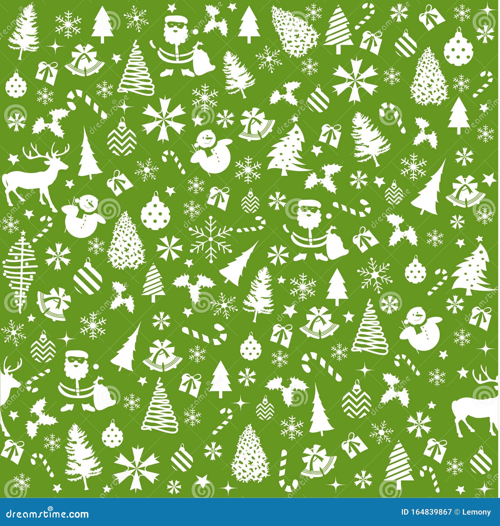 Christmas Green Background, Seamless Tiling, Great Choice for Wrapping ...