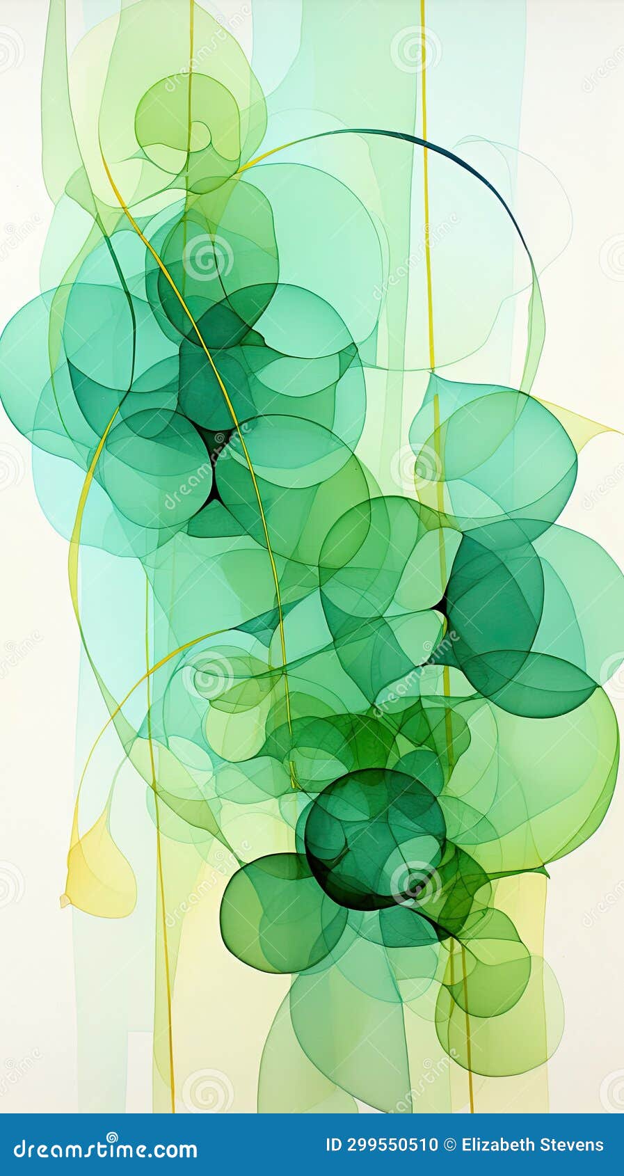 Greenery in the abstract stock illustration. Illustration of spring ...