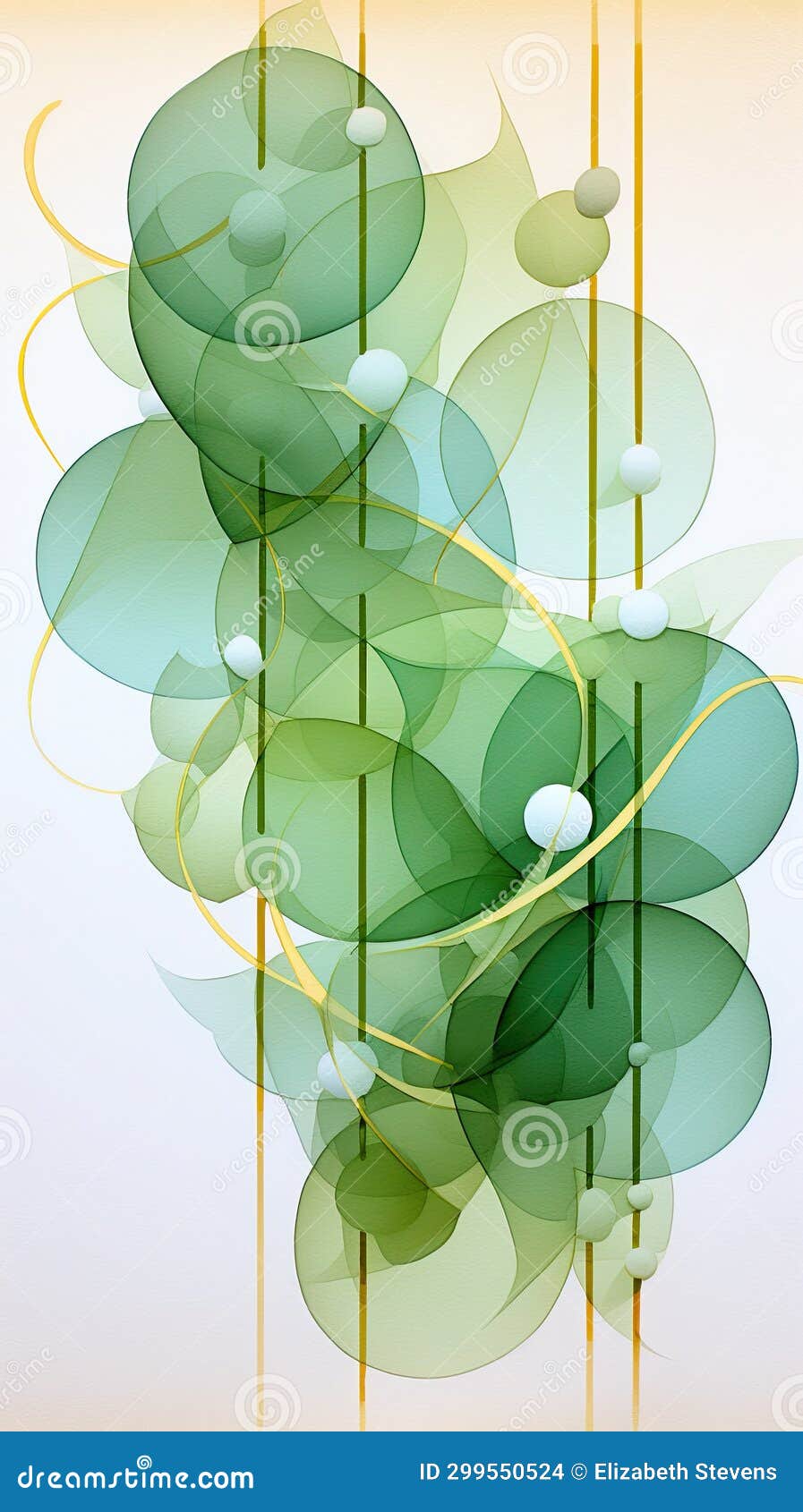 Greenery in the abstract stock illustration. Illustration of colorful ...