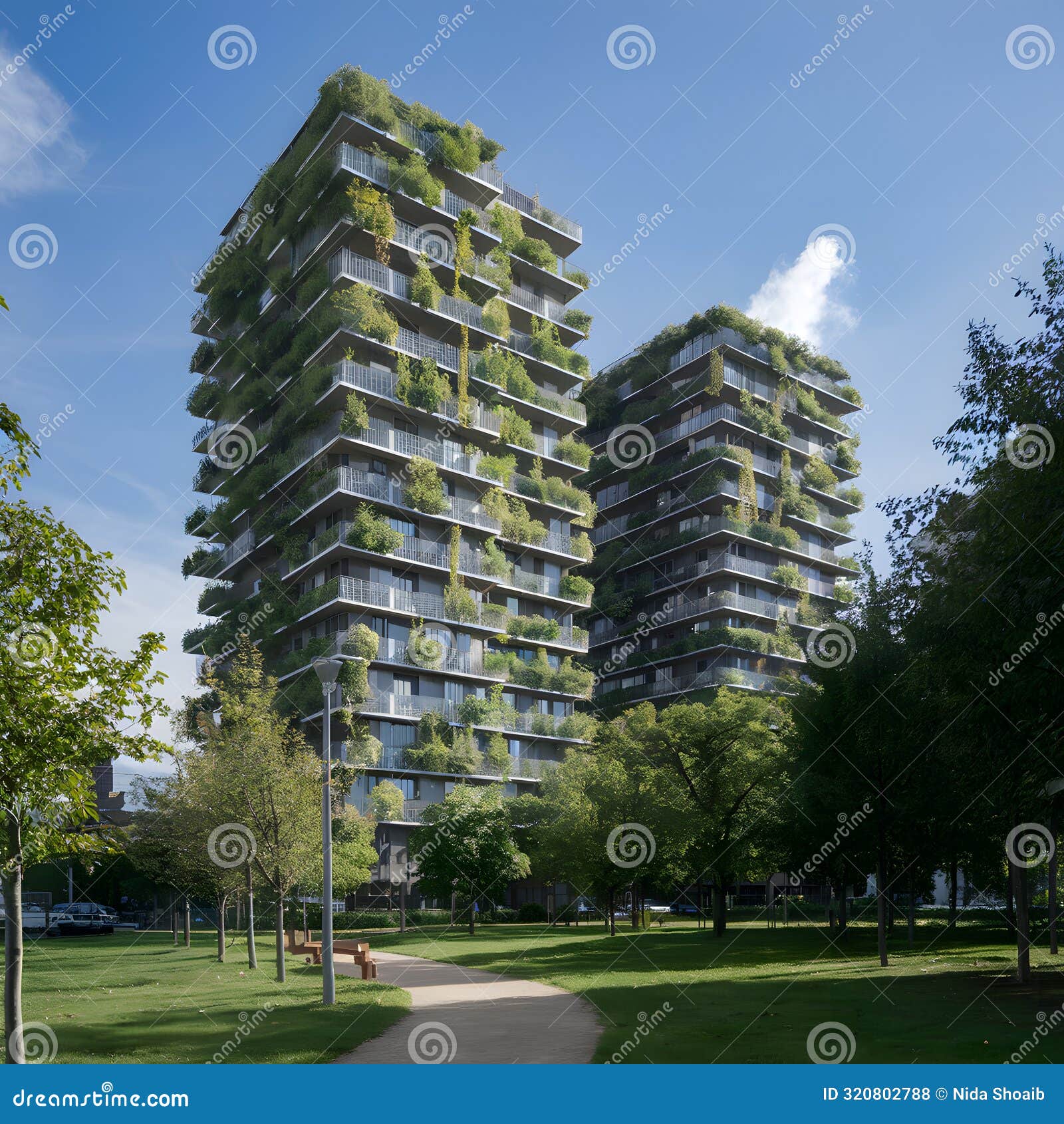Greenery Covered High Rise Blends Nature and Architecture with Park ...