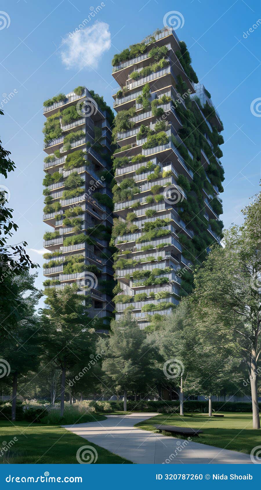 Greenery Covered High Rise Blends Nature and Architecture with Park ...