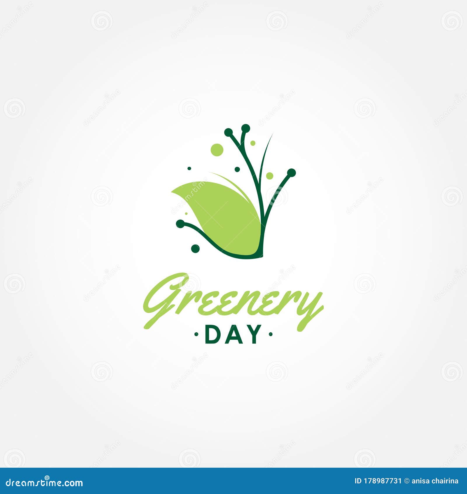 Greenery Day Vector Design Illustration for Celebrate Moment Stock ...