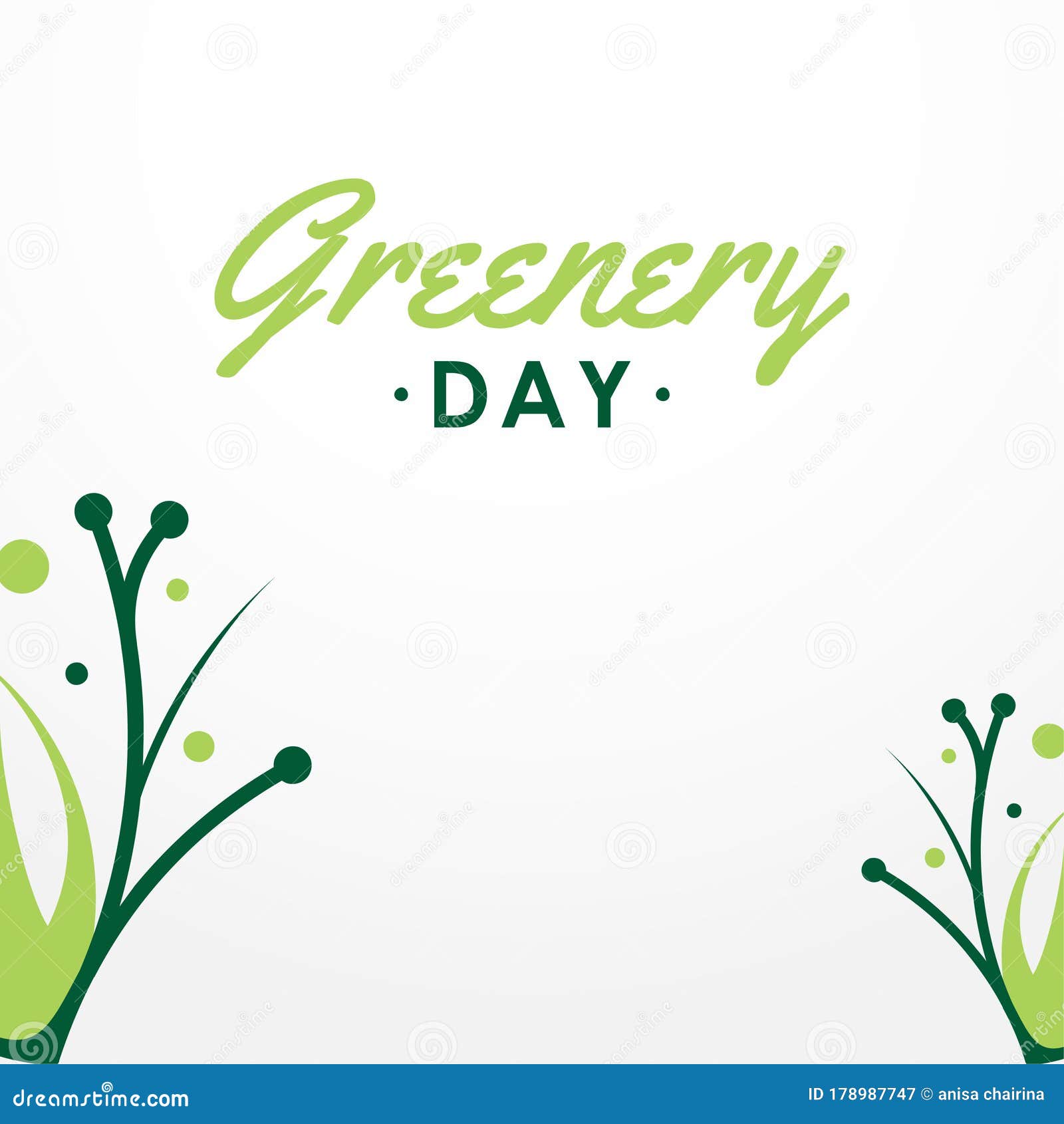 Greenery Day Vector Design Illustration for Celebrate Moment Stock ...