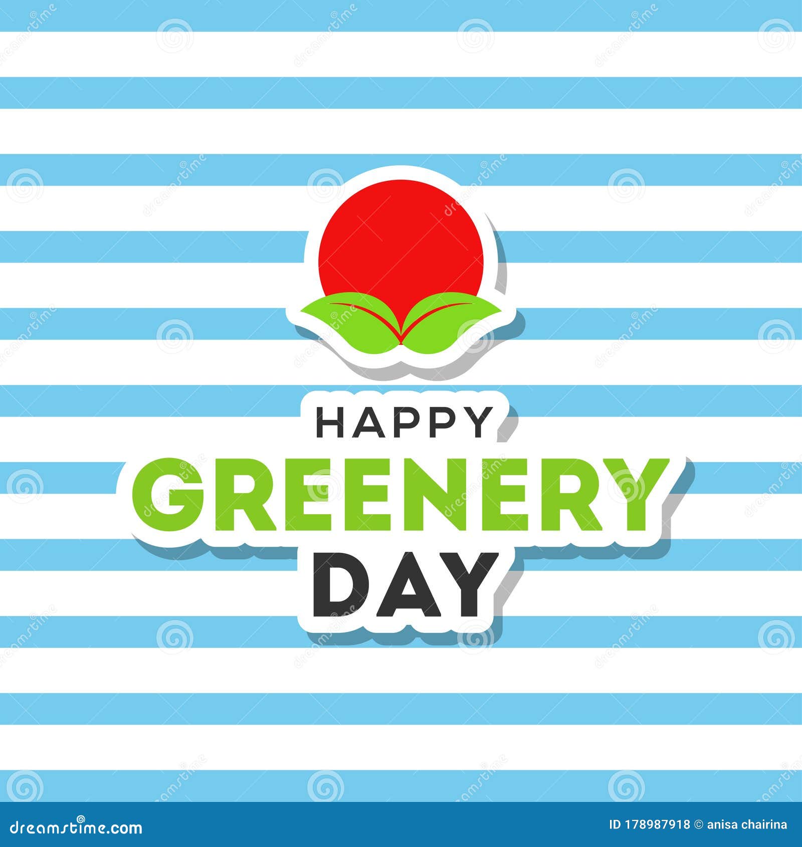 Greenery Day Vector Design Illustration for Celebrate Moment Stock ...