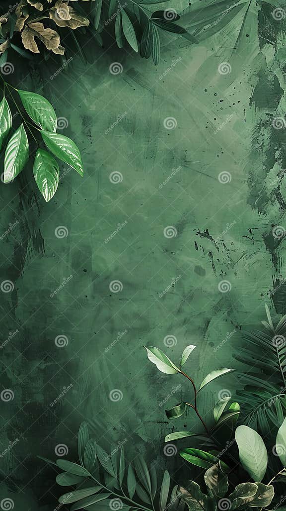 Greenery Design Suitable for Text Overlay Stock Illustration ...