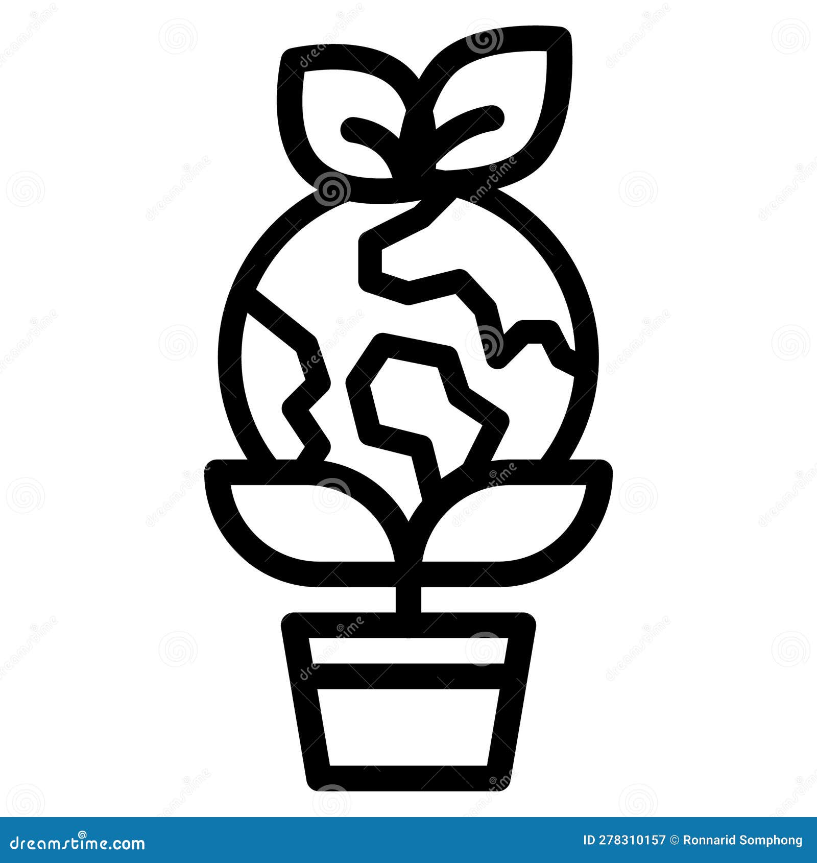Greenery Icon Best Quality Outline Symbol Icon Vector Illustration ...