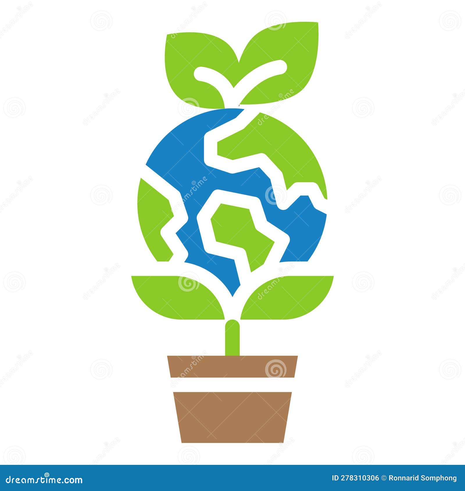 Greenery Icon Vector Sign Symbol Graphic Illustration Stock Vector ...