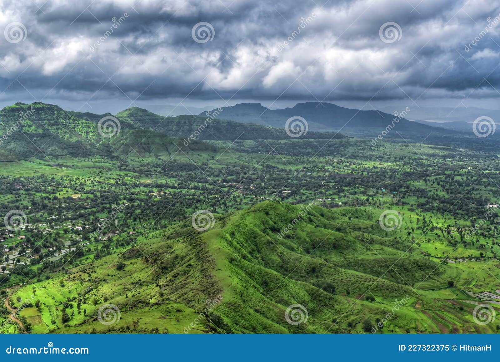 Greenery of India stock image. Image of greenmountainsbluesky - 227322375