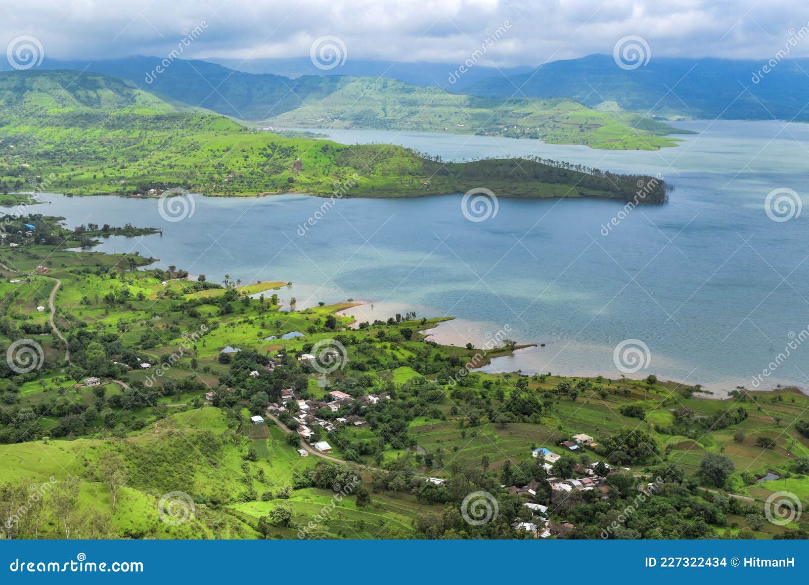 Greenery of India stock photo. Image of cloud, forest - 227322434