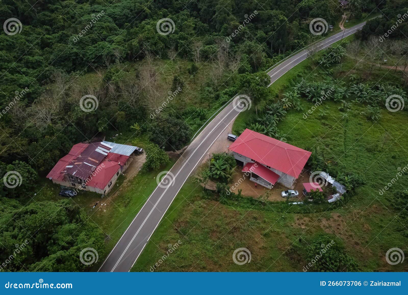 Greenery Villages At Malaysia Stock Photography | CartoonDealer.com ...