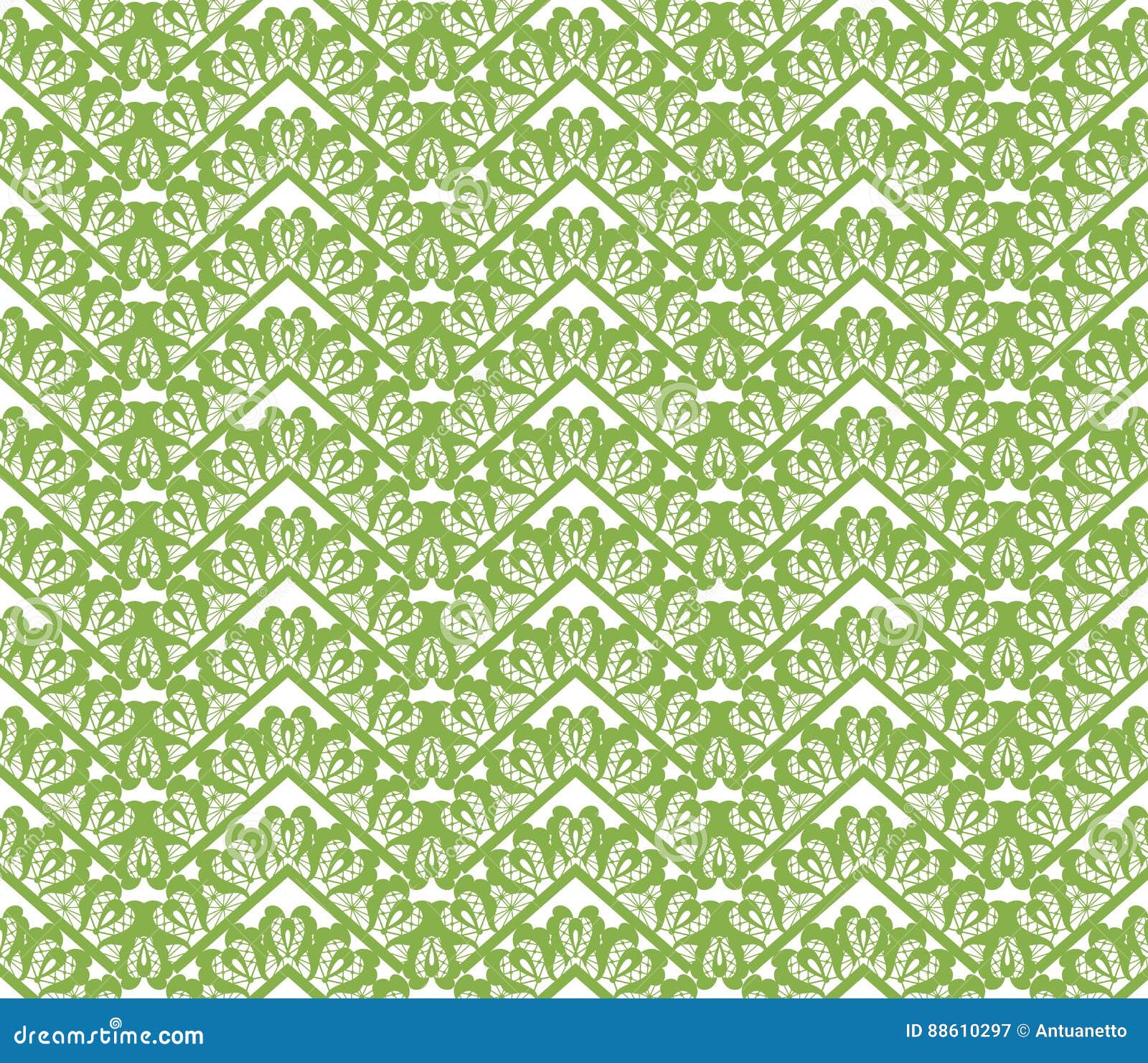 Greenery Zigzag Seamless Pattern Background Vector Stock Vector ...