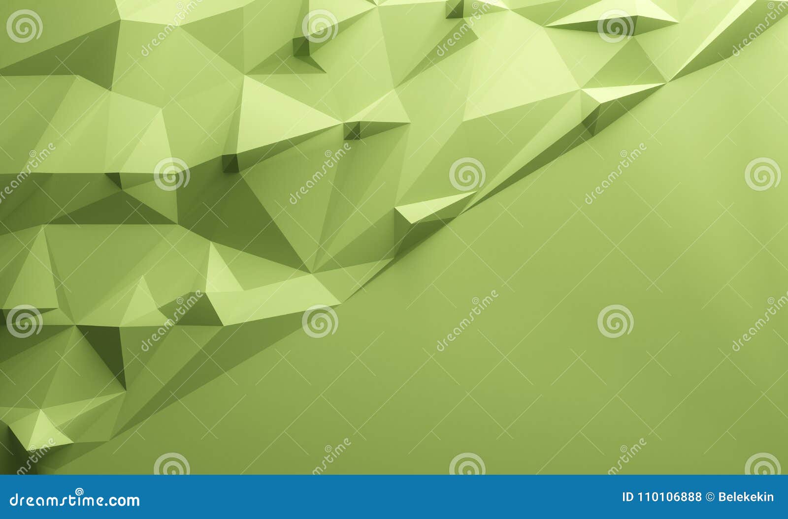 Green Half Triangular Lowpoly Background Stock Illustration ...