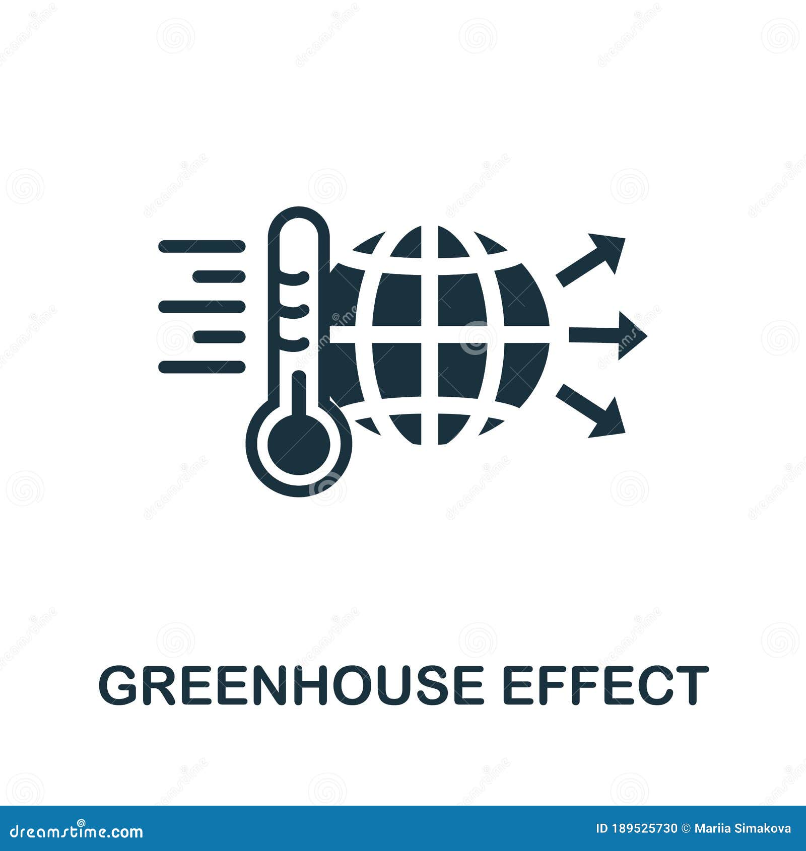 Greenhouse Effect Icon. Simple Element from Global Warming Collection ...