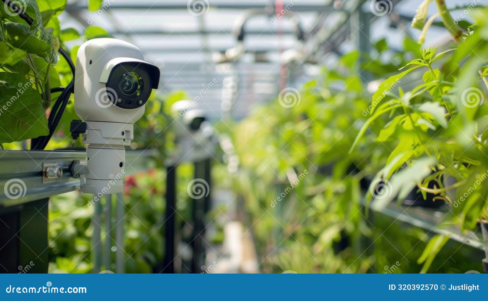 A Greenhouse is Equipped with Cameras and AI Software To Automatically ...