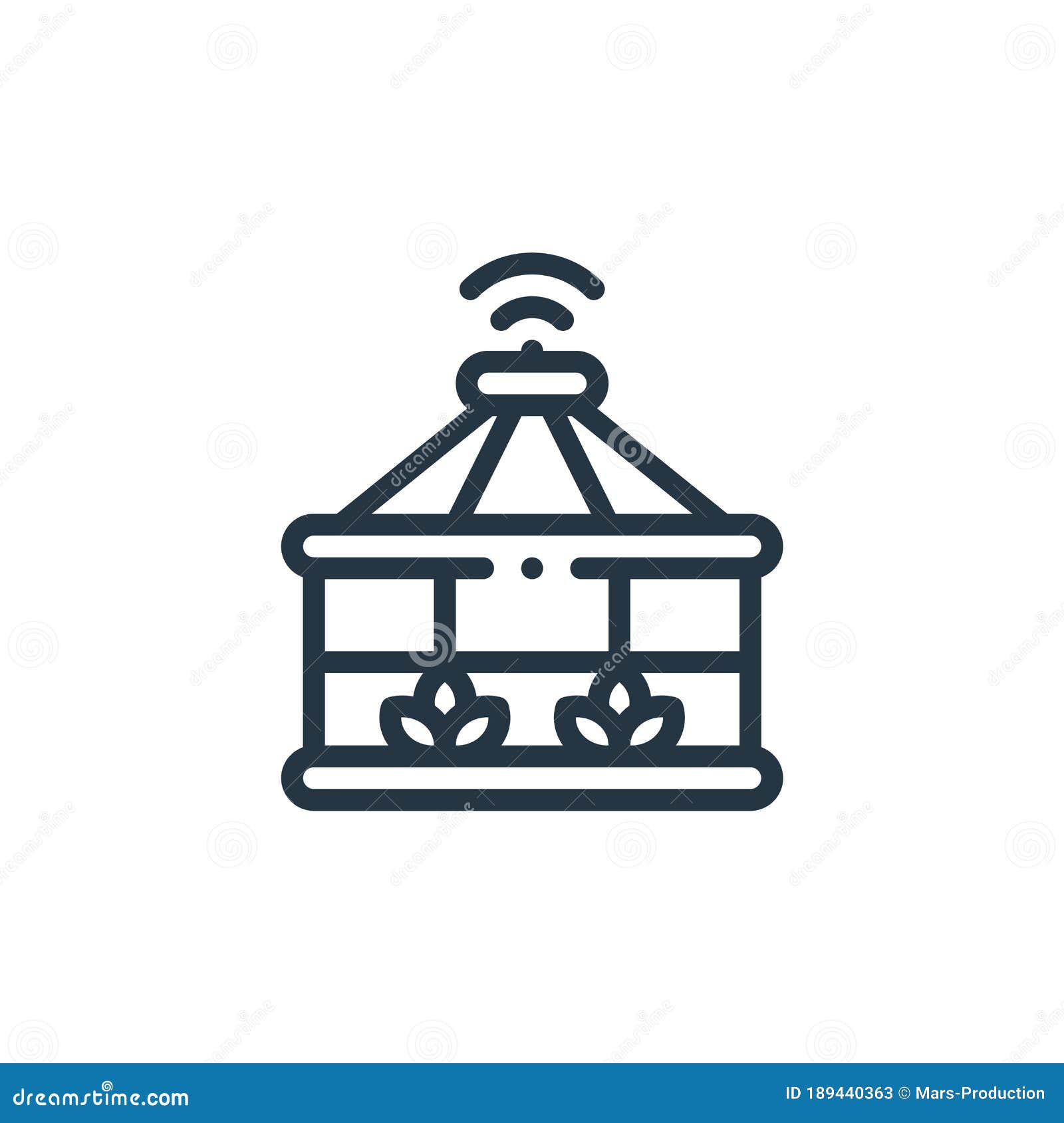 Greenhouse Vector Icon Isolated on White Background. Outline, Thin Line ...