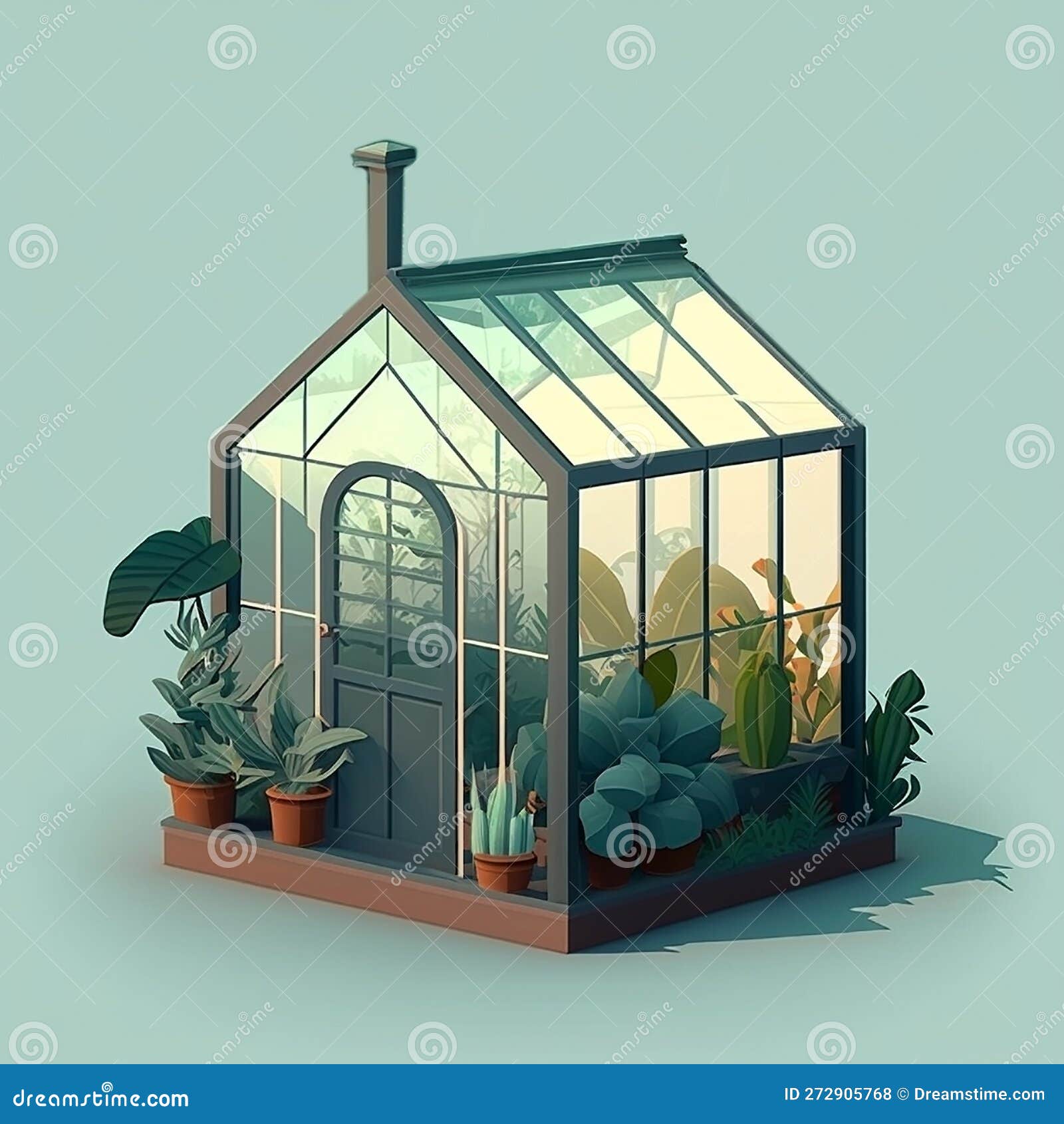 Greenhouse vector simple 2 stock illustration. Illustration of farming ...