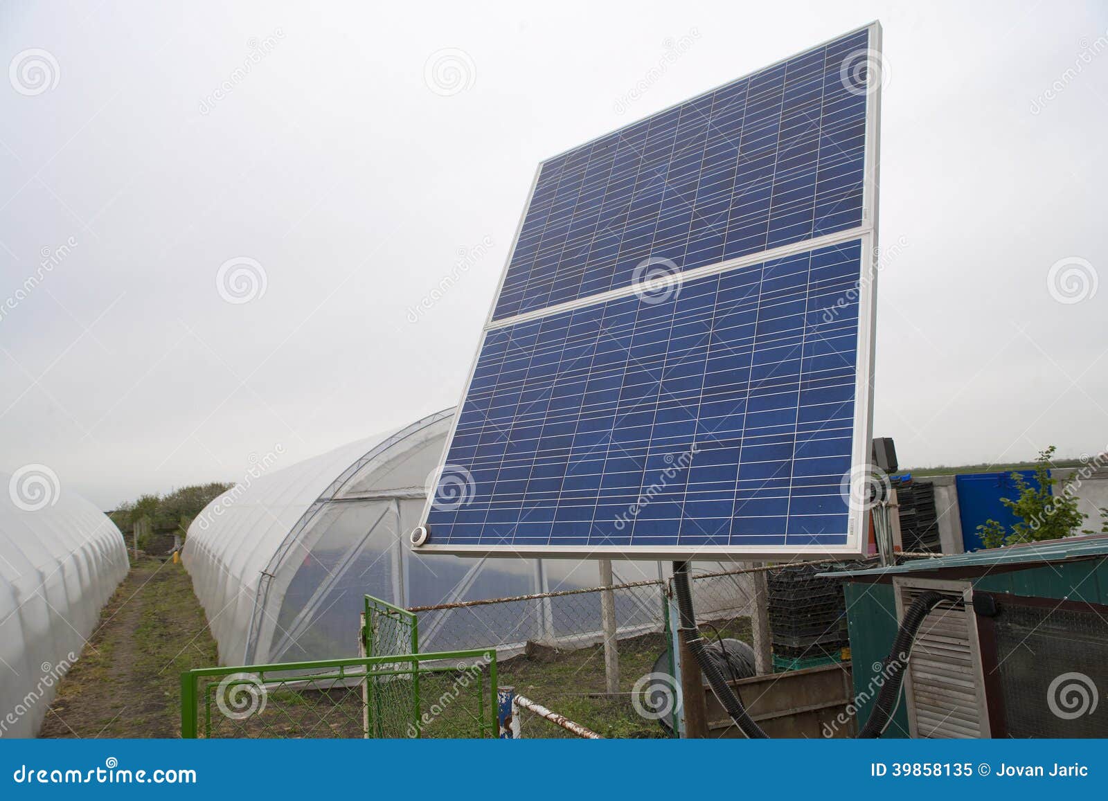 Greenhouse for Vegetables - Solar System Stock Image - Image of botany ...