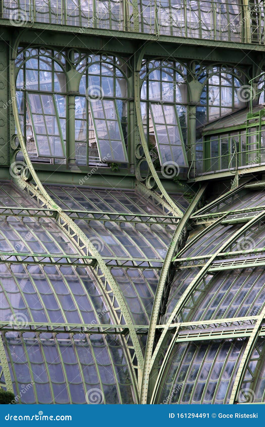 Greenhouse Windows And Walls Detail Vintage Vienna Royalty-Free Stock ...