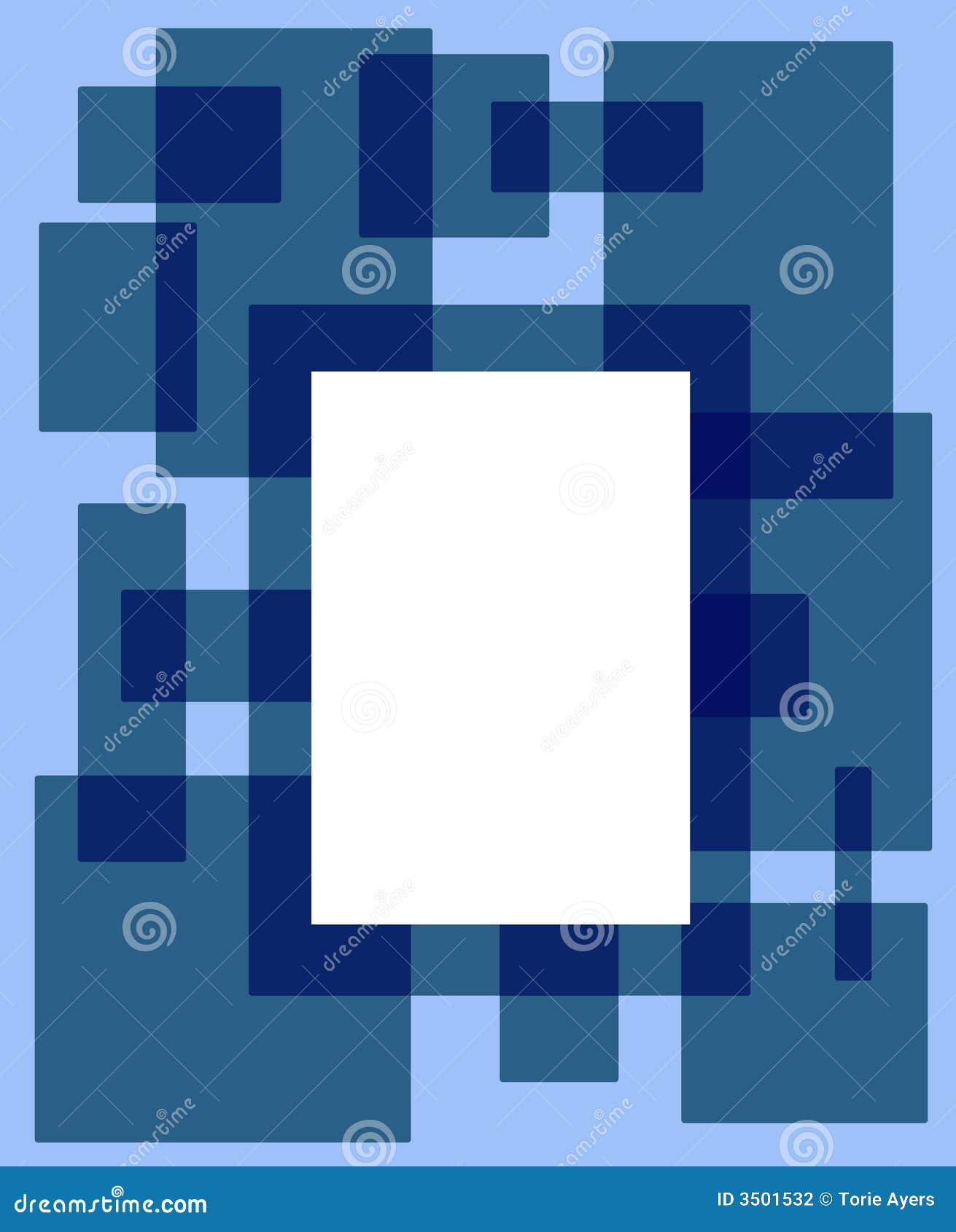 Greenish Blue Rectangle Frame Stock Illustration - Illustration of ...