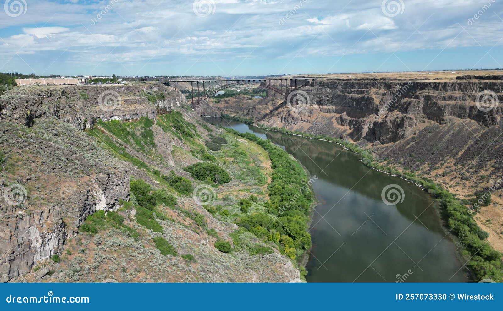Greenish River between Cliff in Summer Stock Photo - Image of cliff ...