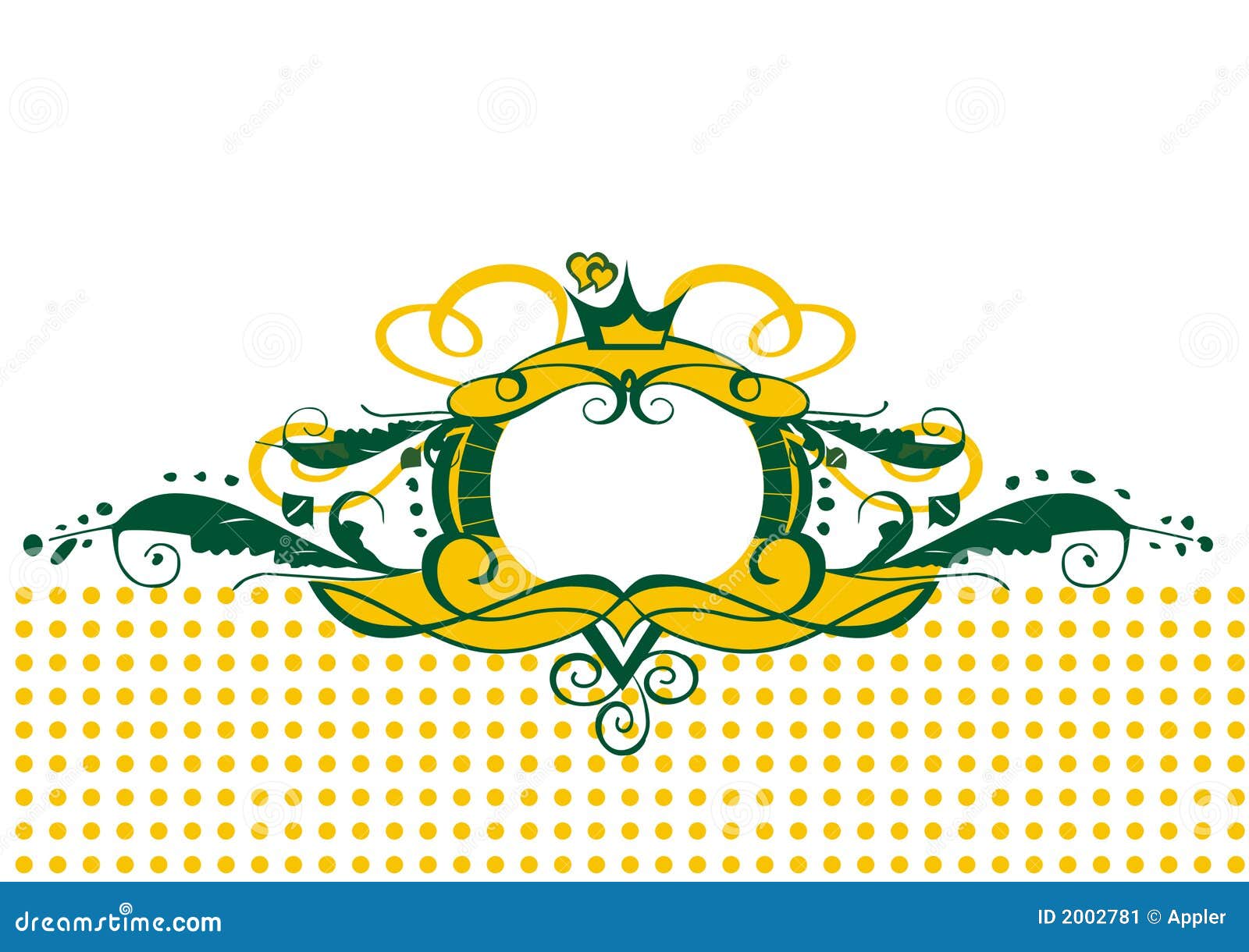 Greenish-yellow Border Frame Stock Vector - Illustration of swoop ...