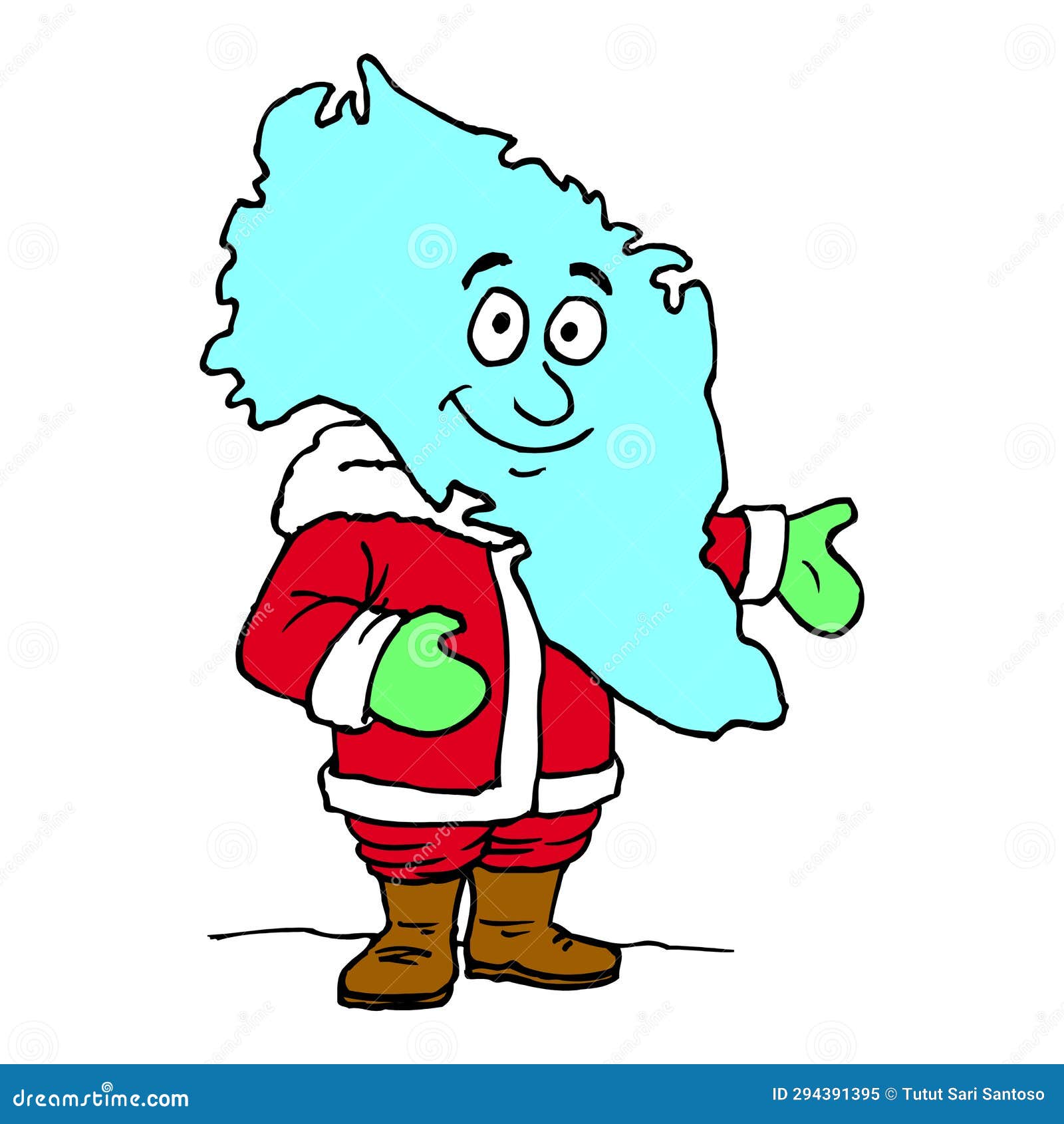 Greenland cartoon map stock vector. Illustration of clip - 294391395