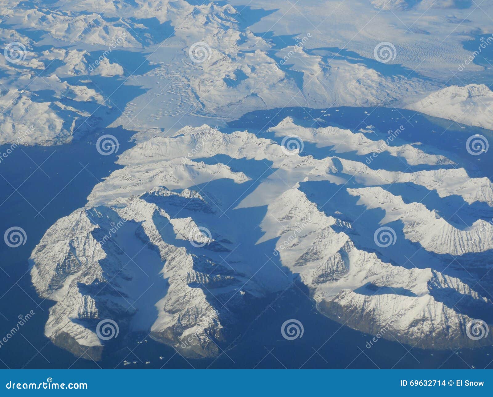 Greenland stock photo. Image of blue, shadows, evening - 69632714