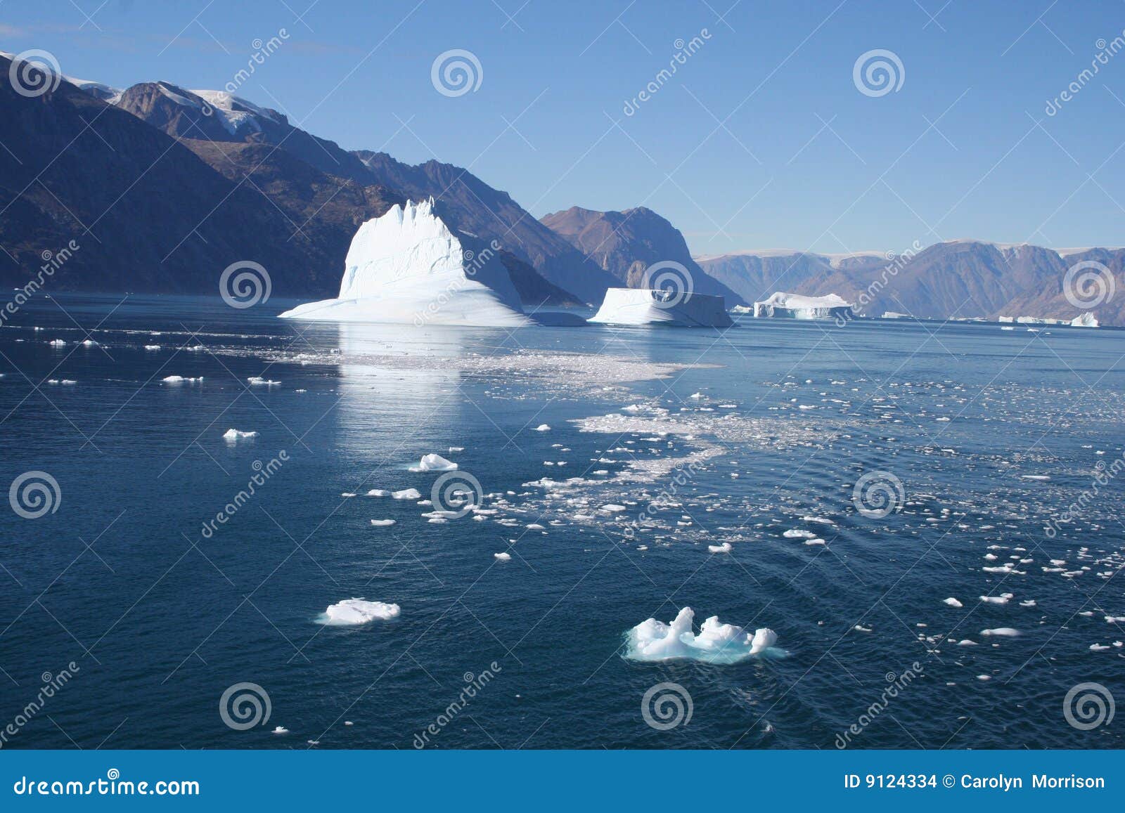Greenland isberg av arkivfoto. Bild av himmel, vatten - 9124334