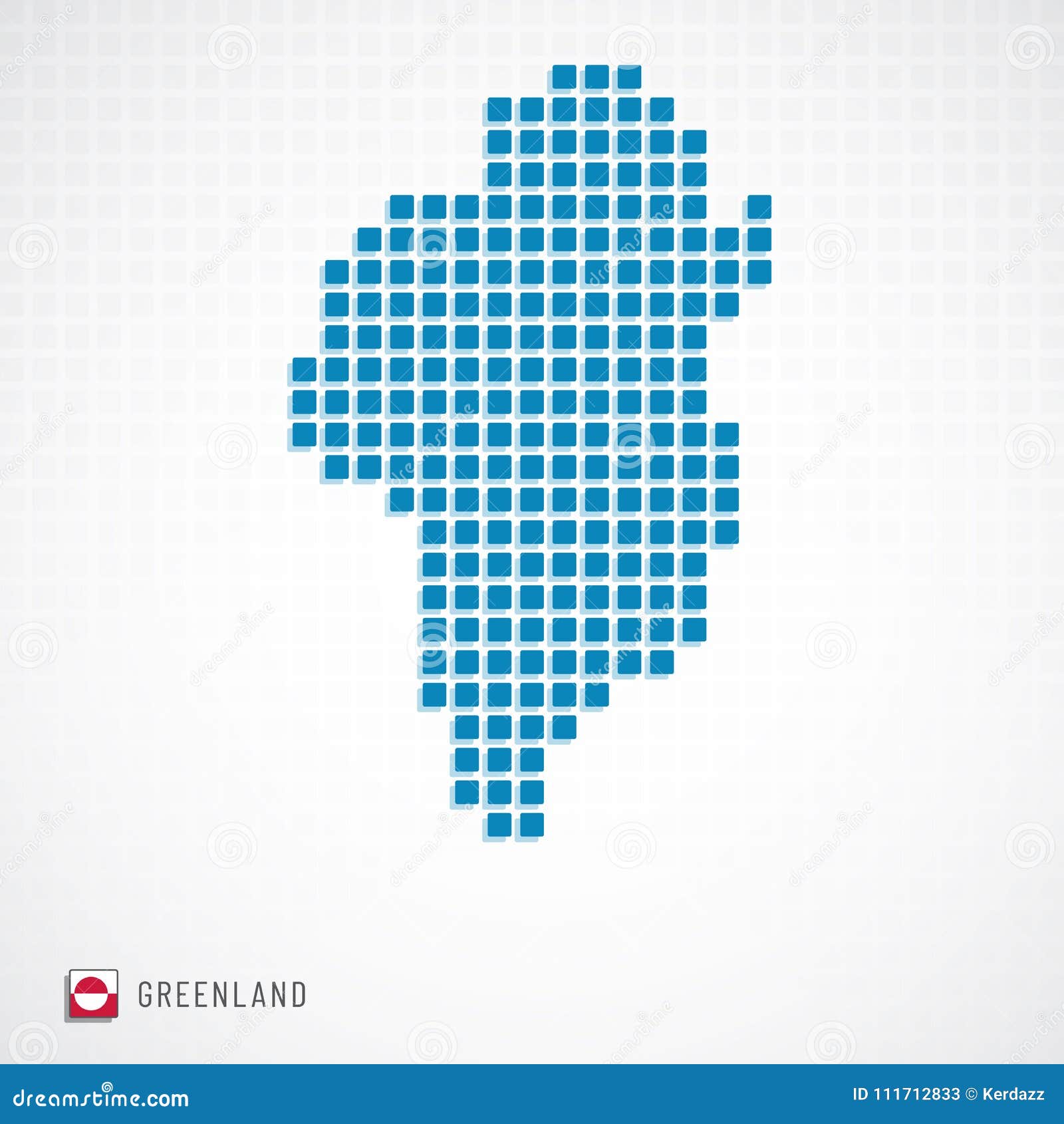 Greenland Map and Flag Icon Stock Vector - Illustration of design, flag ...