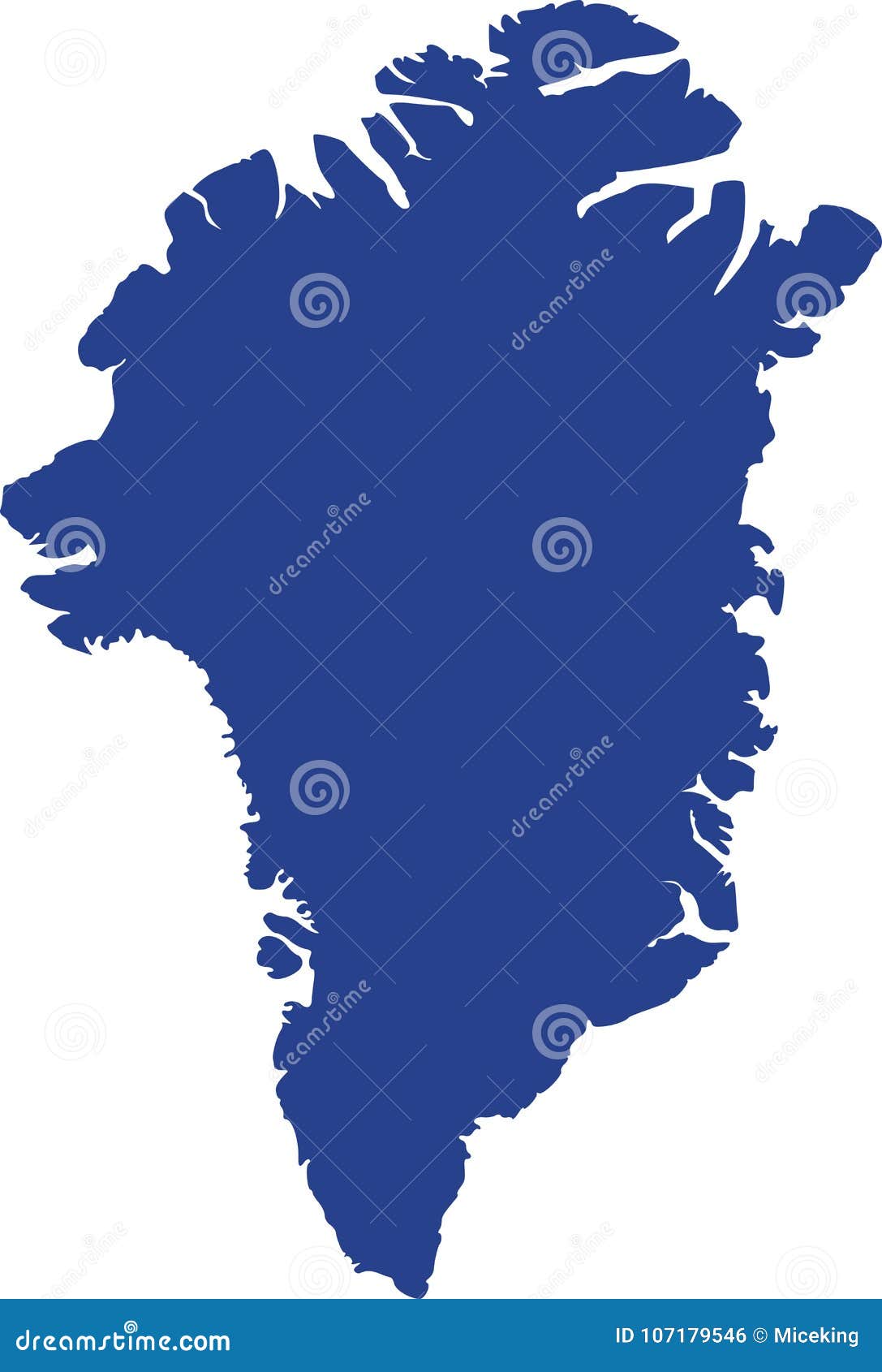 Greenland map vector stock vector. Illustration of silhouette - 107179546