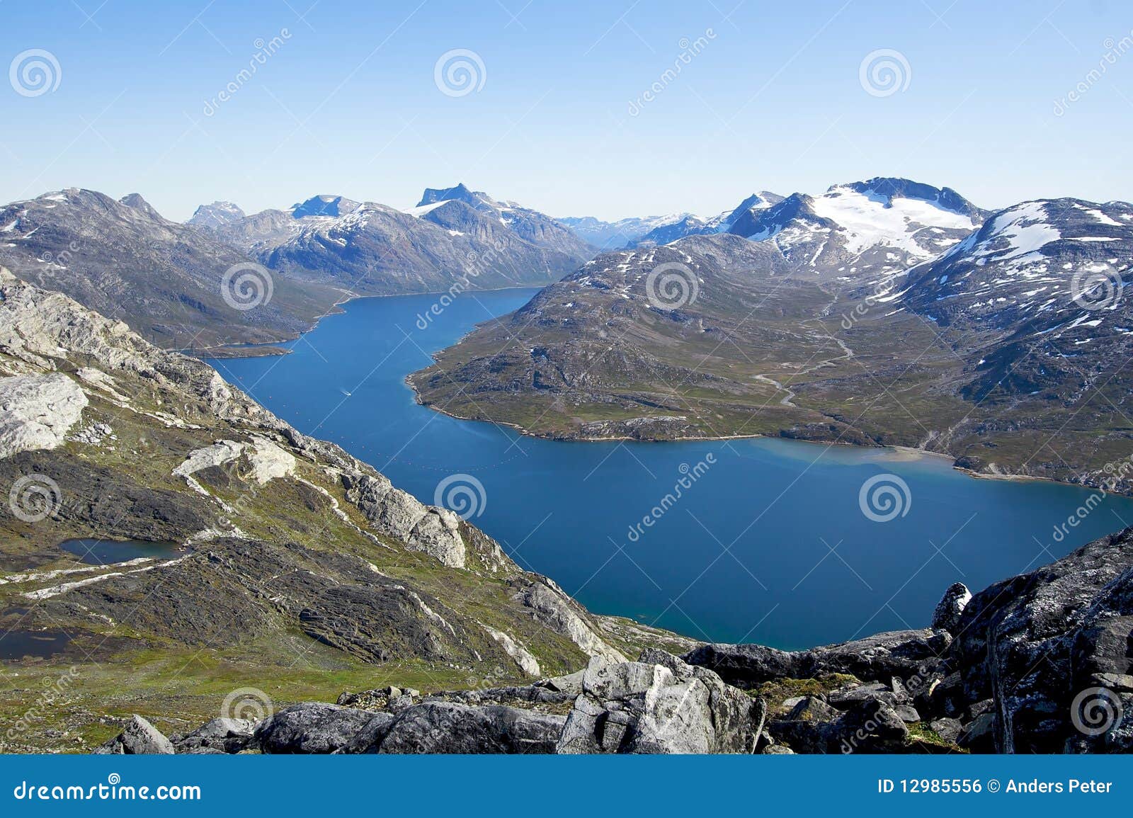 Greenland mountain range stock photo. Image of mountains - 12985556
