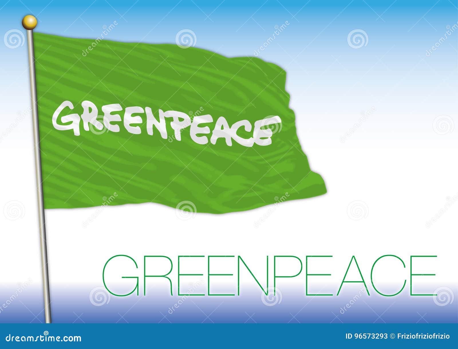 Greenpeace Flag, International Organization Editorial Stock Photo ...