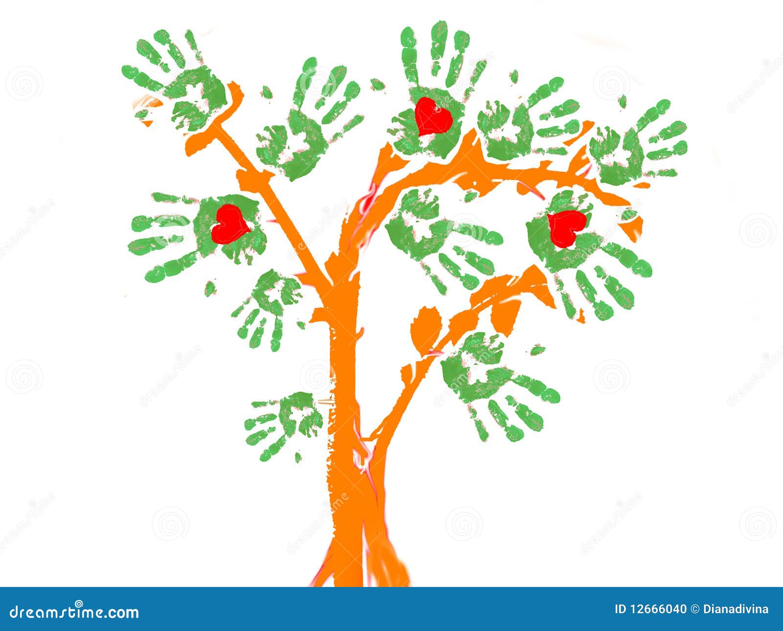 A greenpeace tree. stock illustration. Illustration of isolated - 12666040