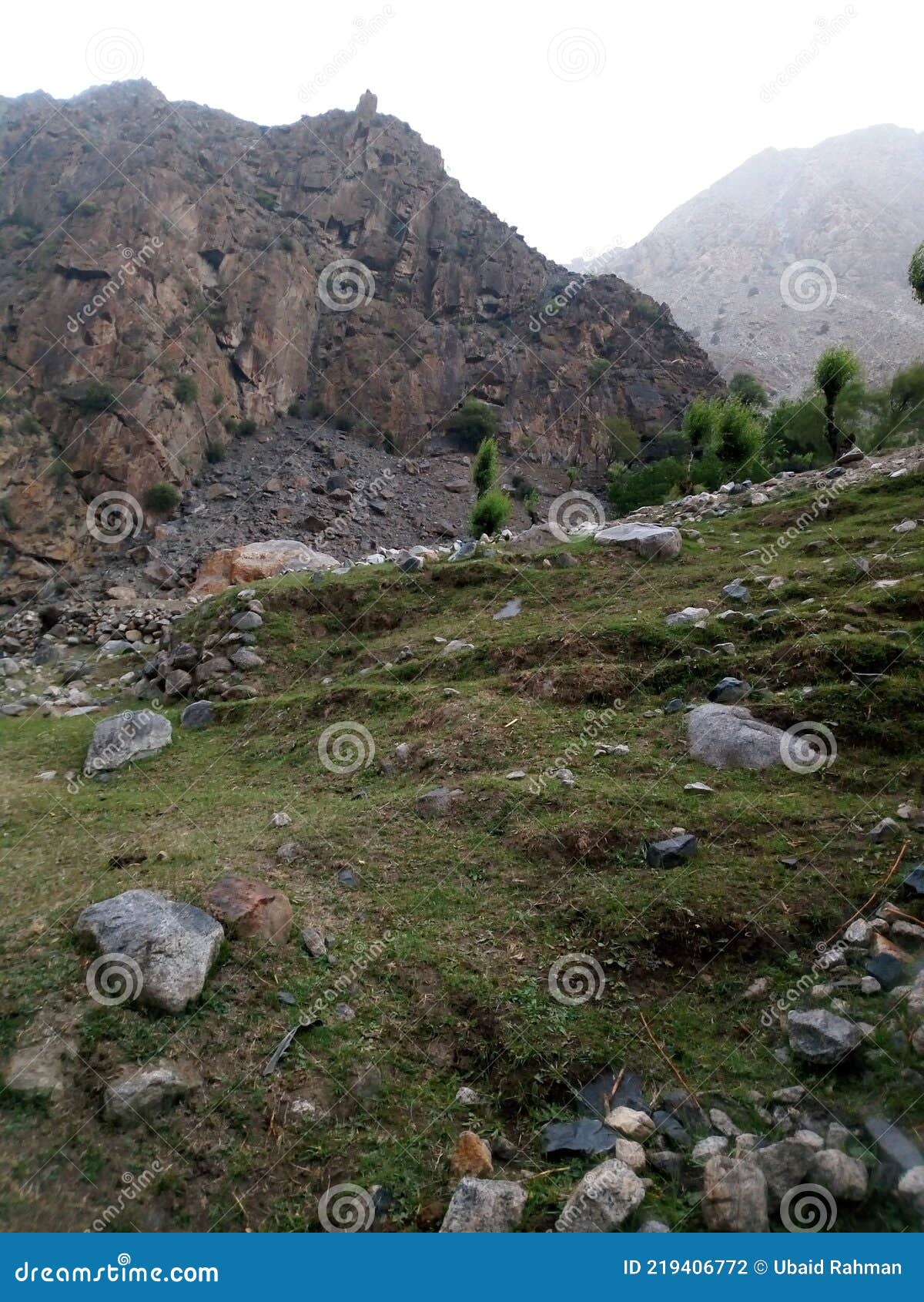 Lush Green Mountains of Gilgit Baltistan Stock Photo - Image of nature ...