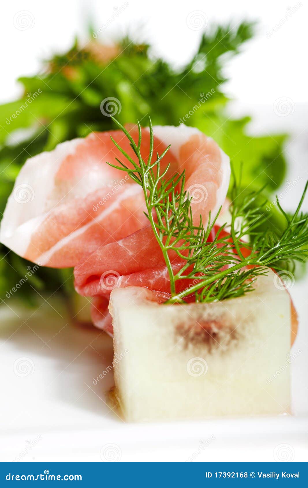 Greens and ham stock photo. Image of grass, snack, gourmet - 17392168
