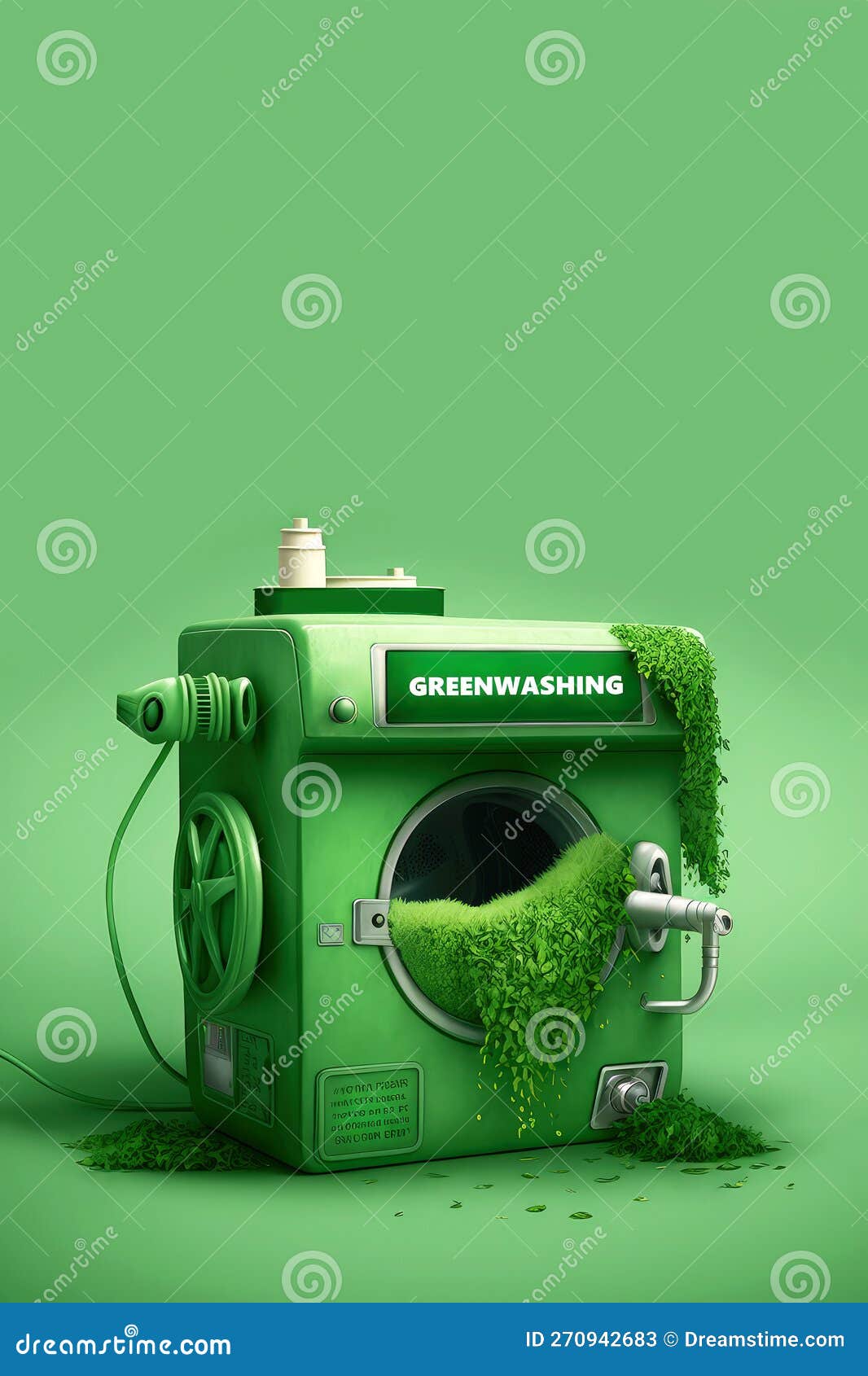 Greenwashing Or Green Sheen Concept With Copy Space On Vertical ...