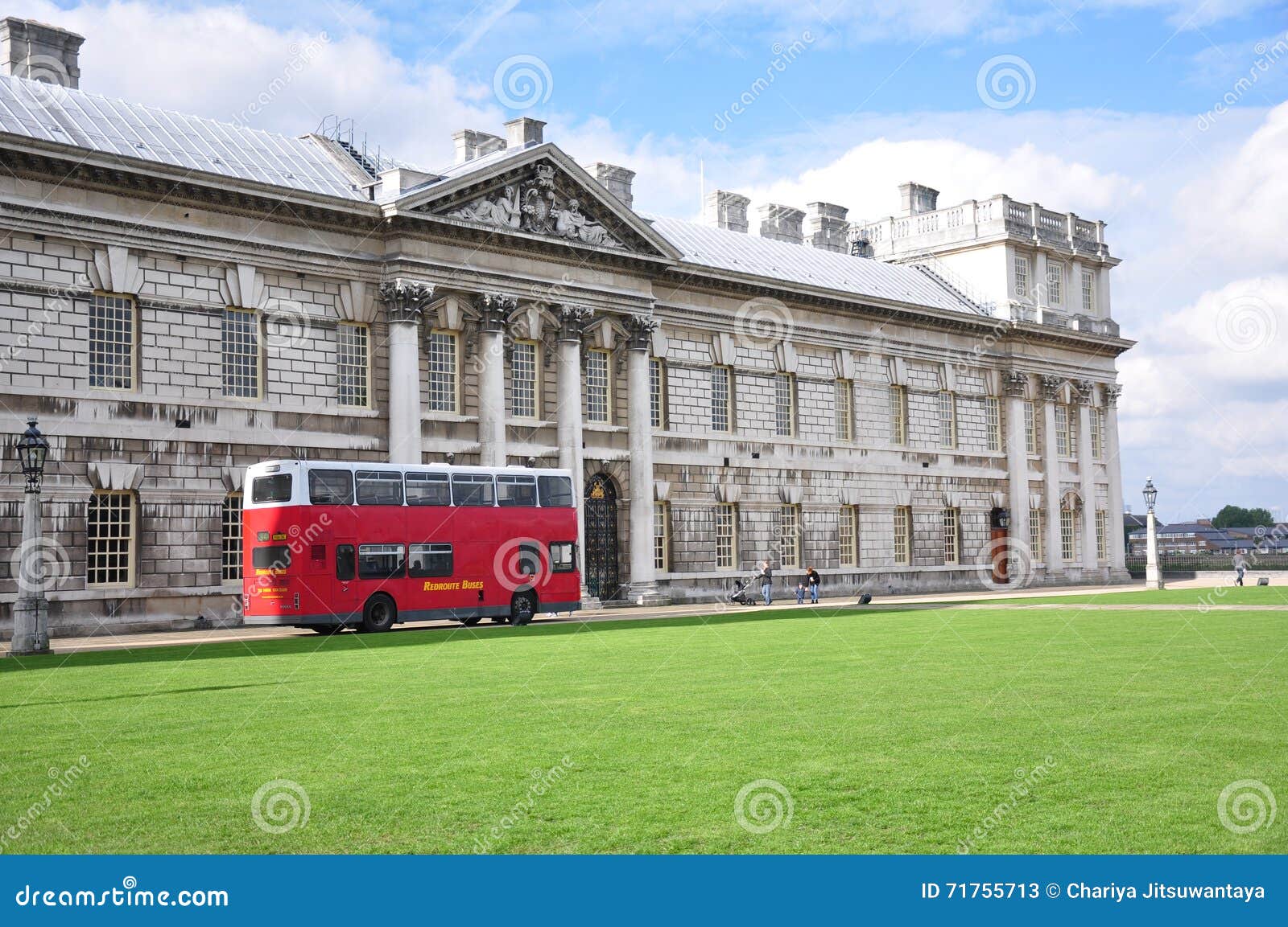 Greenwich, England - October 2013: Double-Deck Bus and Historic ...