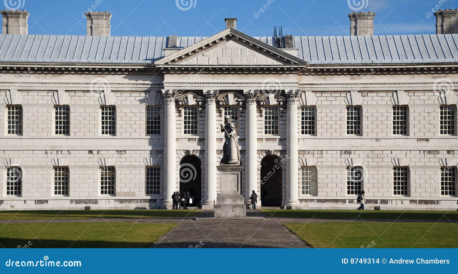 Greenwich University Facade Stock Photo - Image of london, united: 8749314
