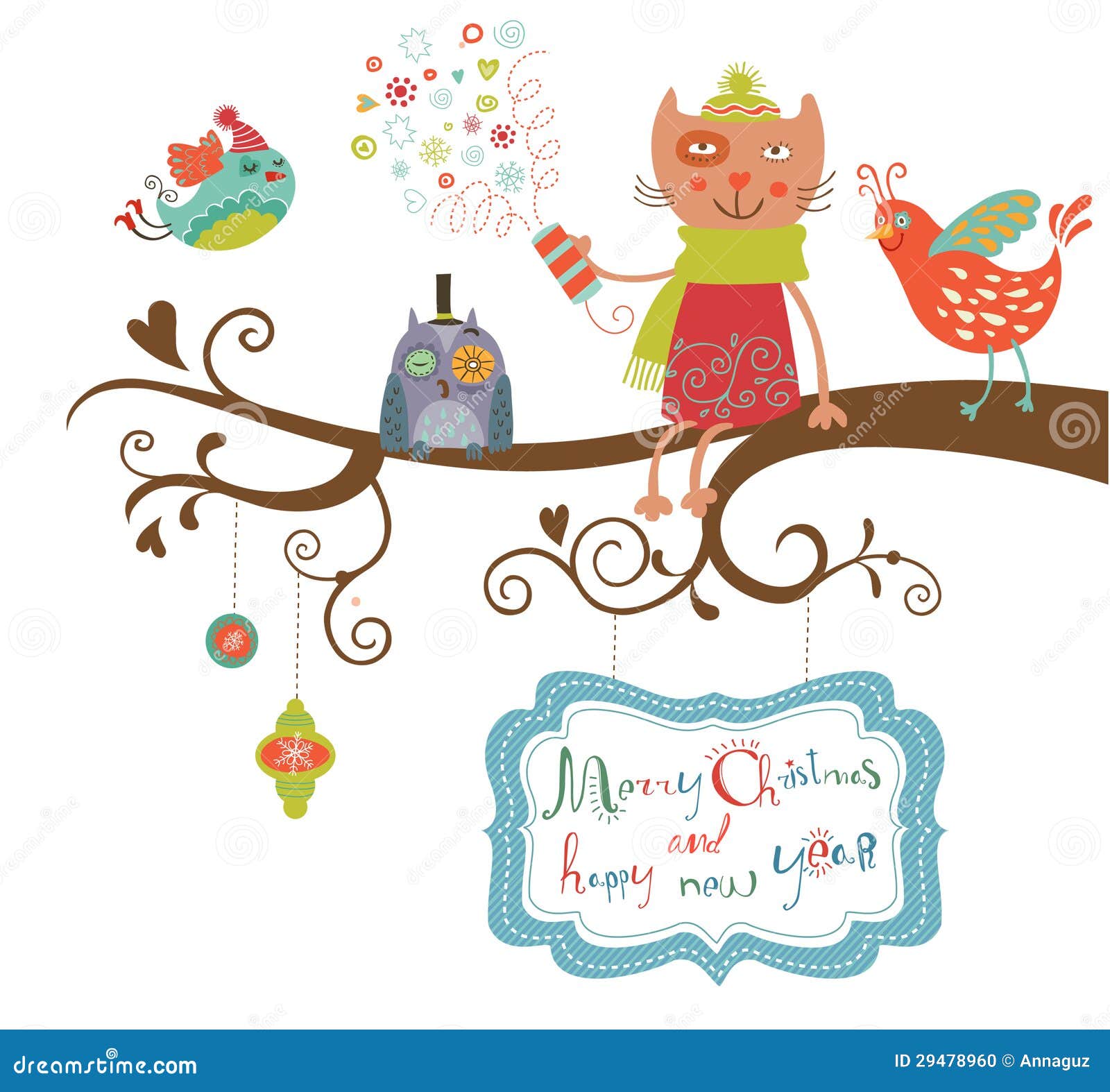 Greeting card stock vector. Illustration of character - 29478960