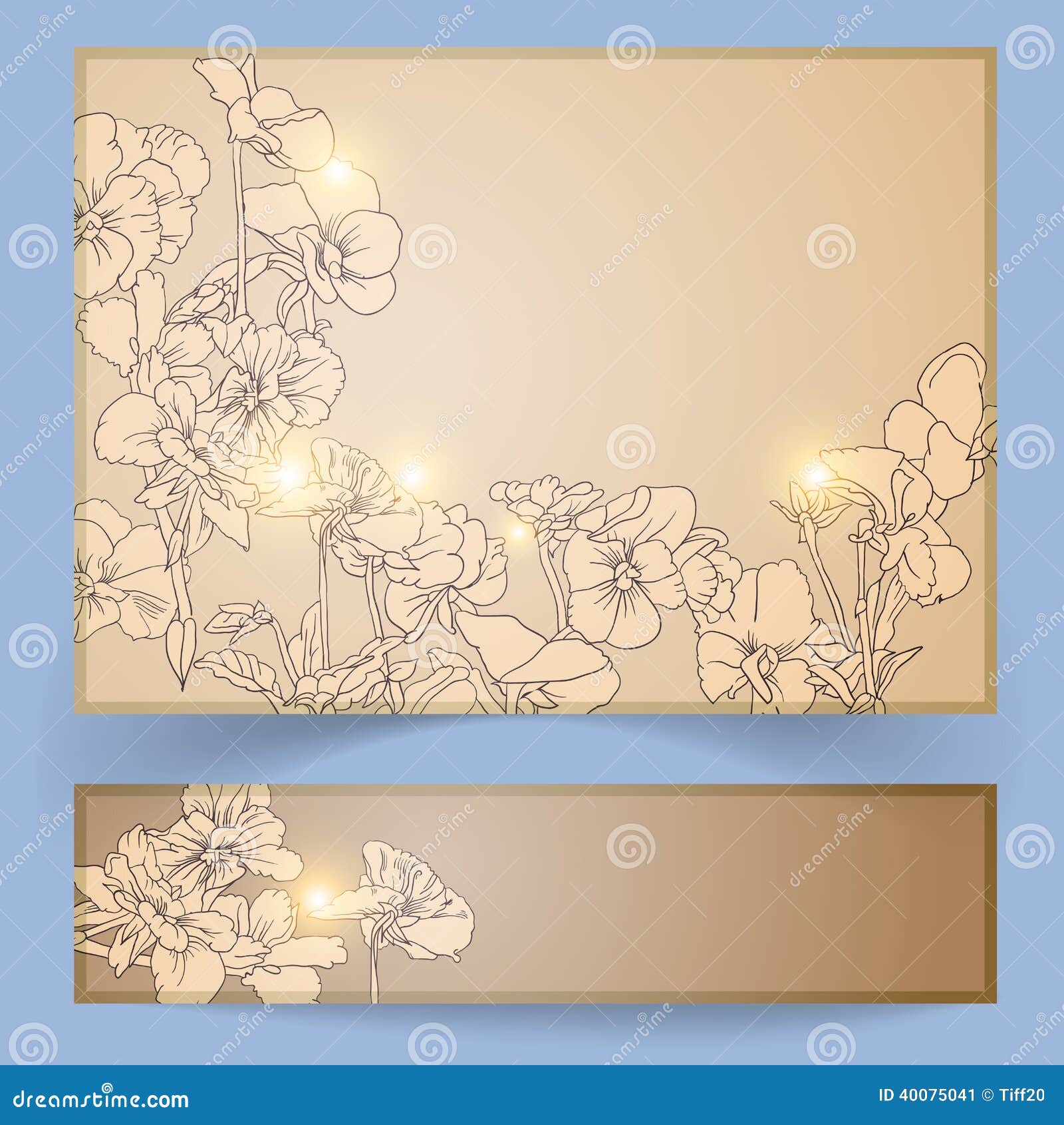 Greeting card and banner stock vector. Illustration of invitation ...