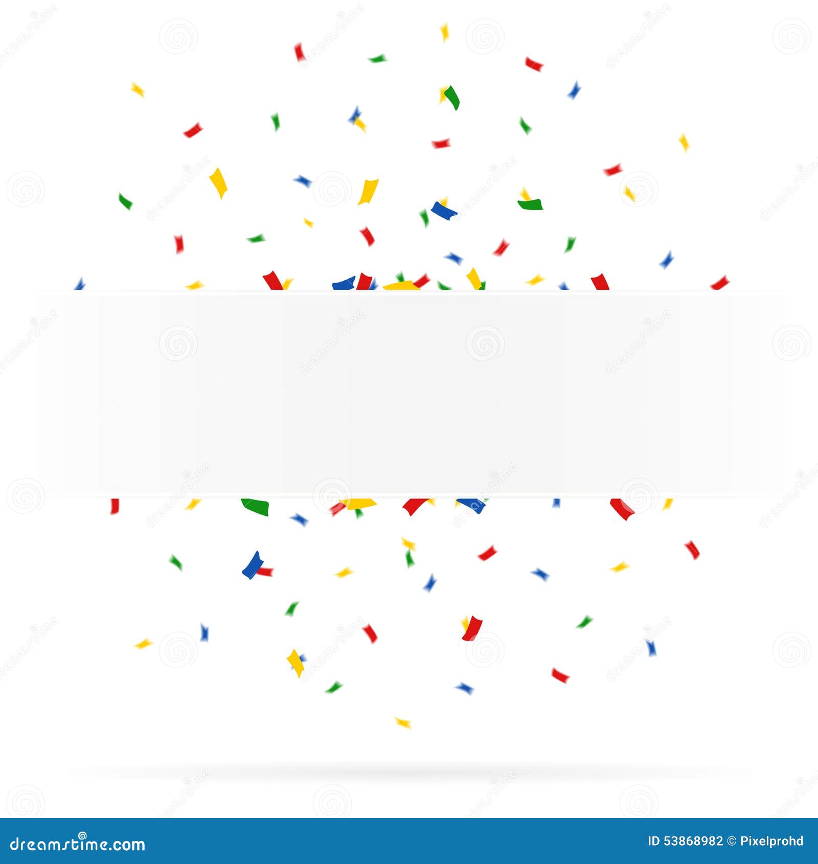 Greeting Card with Confetti Stock Vector - Illustration of event ...