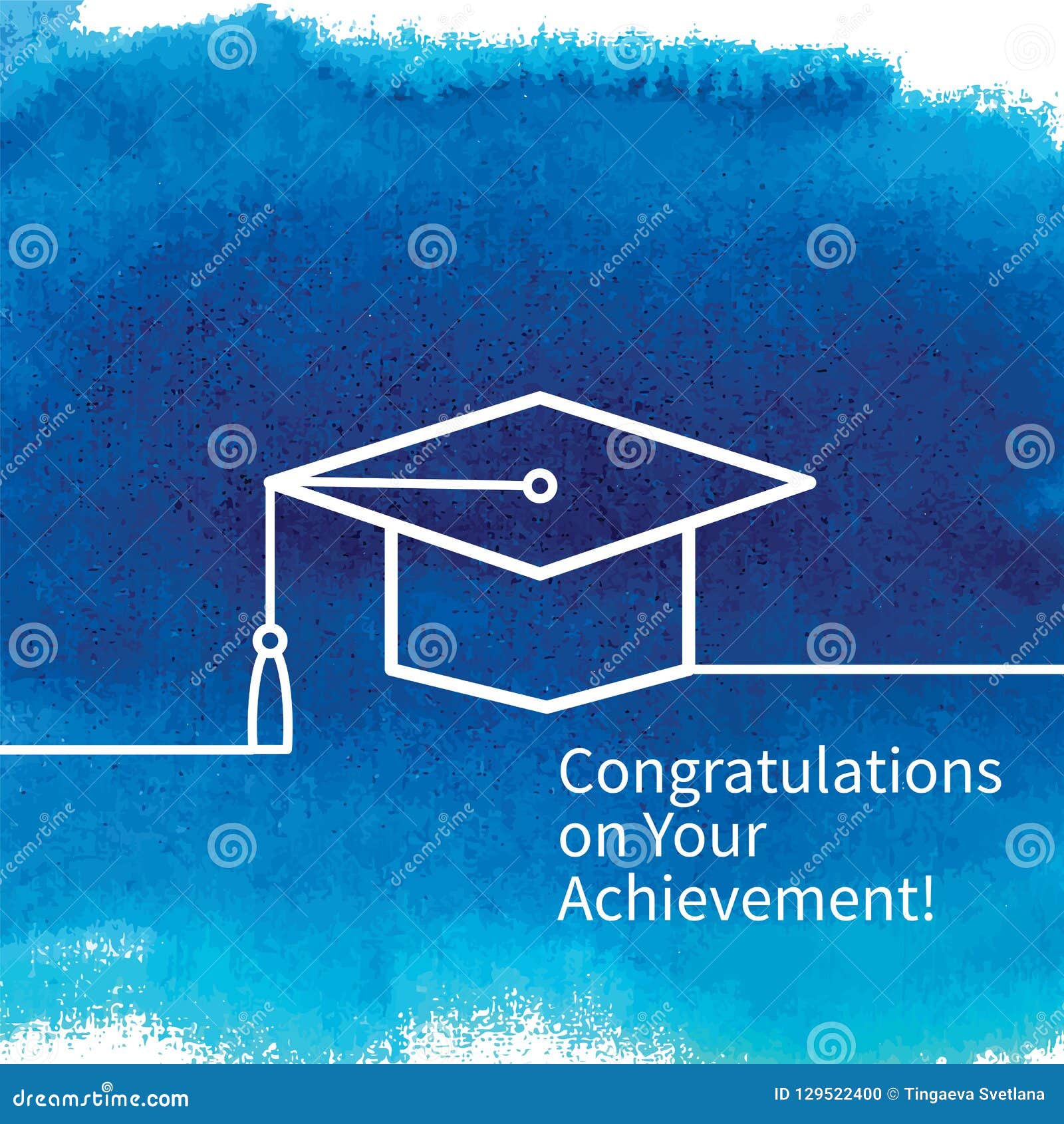 Greeting Card with Congratulations Graduate Completion Stock ...