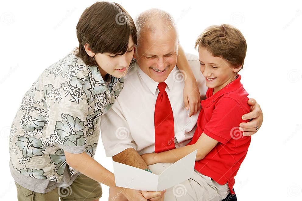 Greeting Card for Dad stock photo. Image of caucasian - 5789266