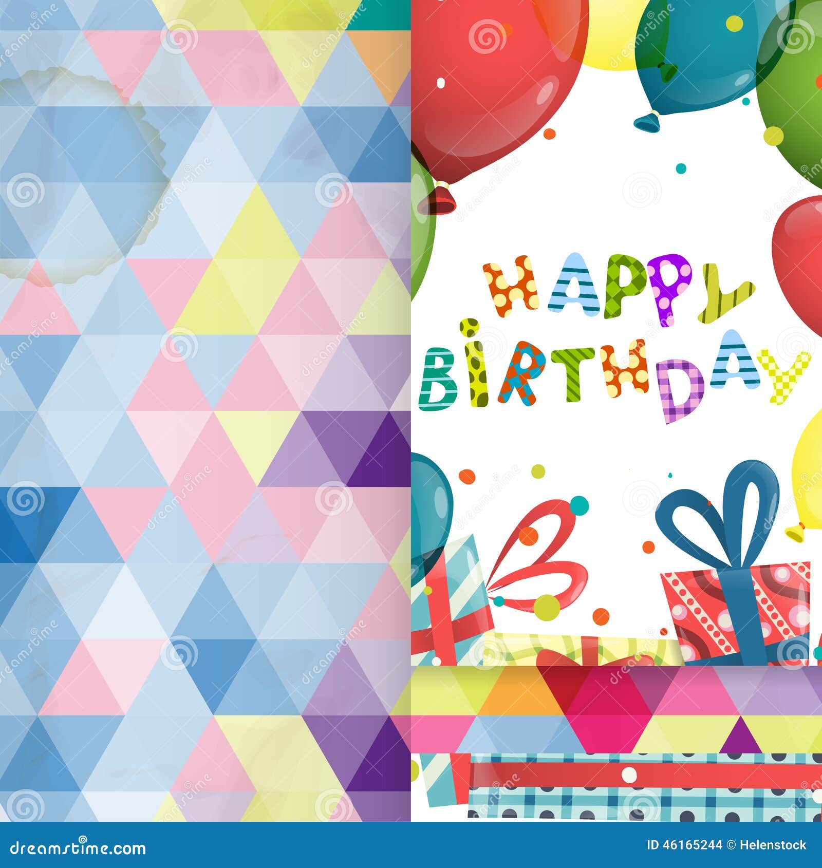 Greeting Card Design, Template Stock Vector - Illustration of abstract ...