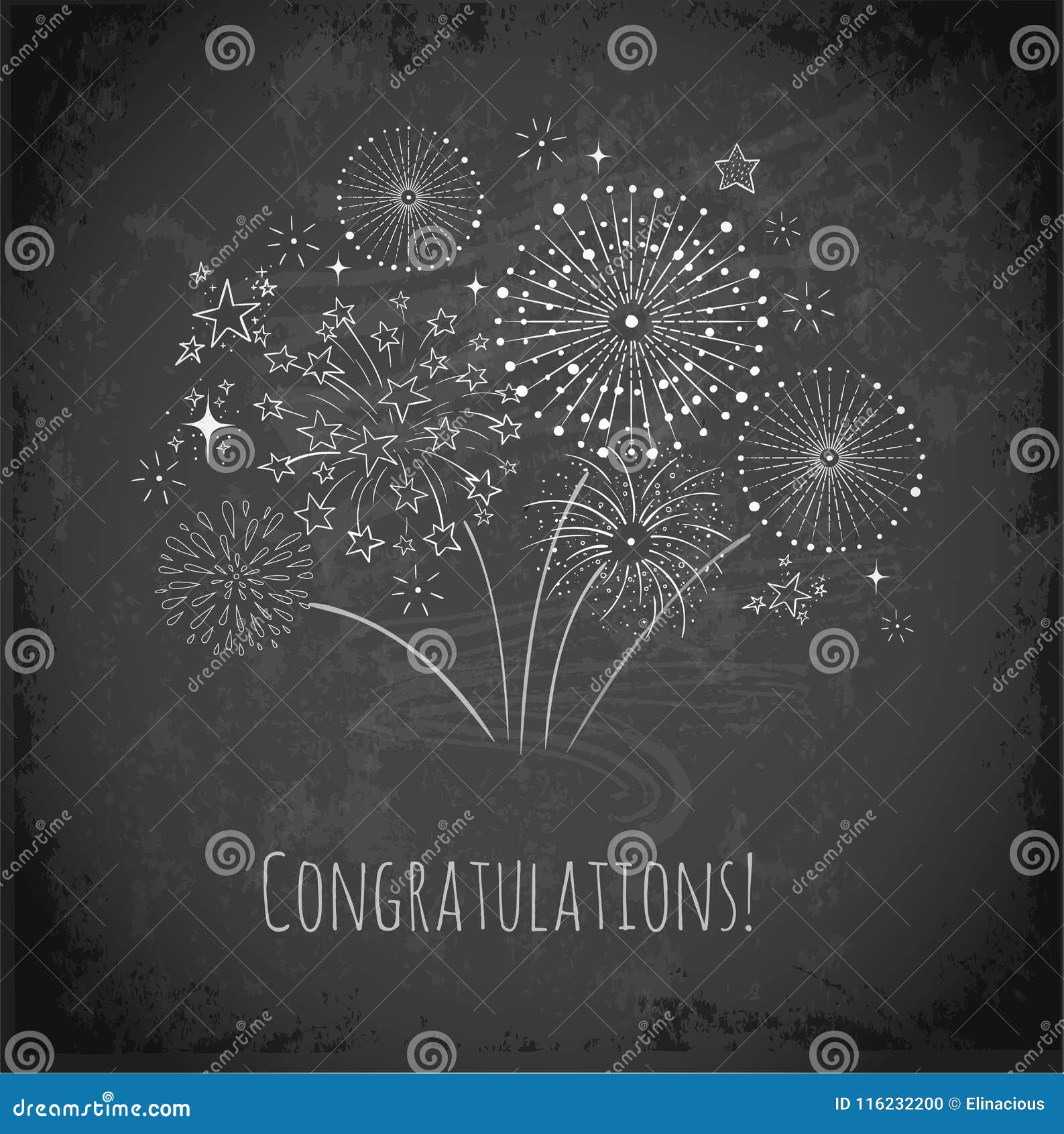 Doodle Fireworks Explode Effect Burst Sprites For Animation Vector