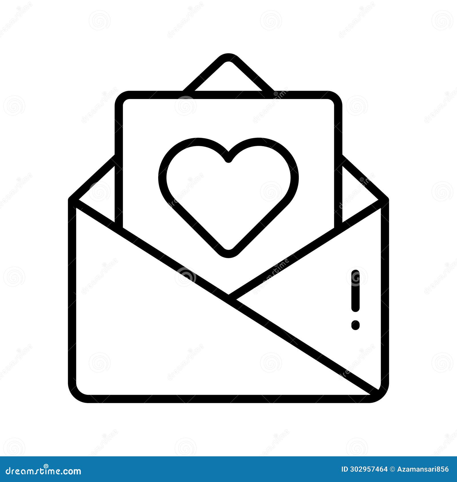 Greeting Card on Envelope Showing Concept Icon of Greeting Card ...