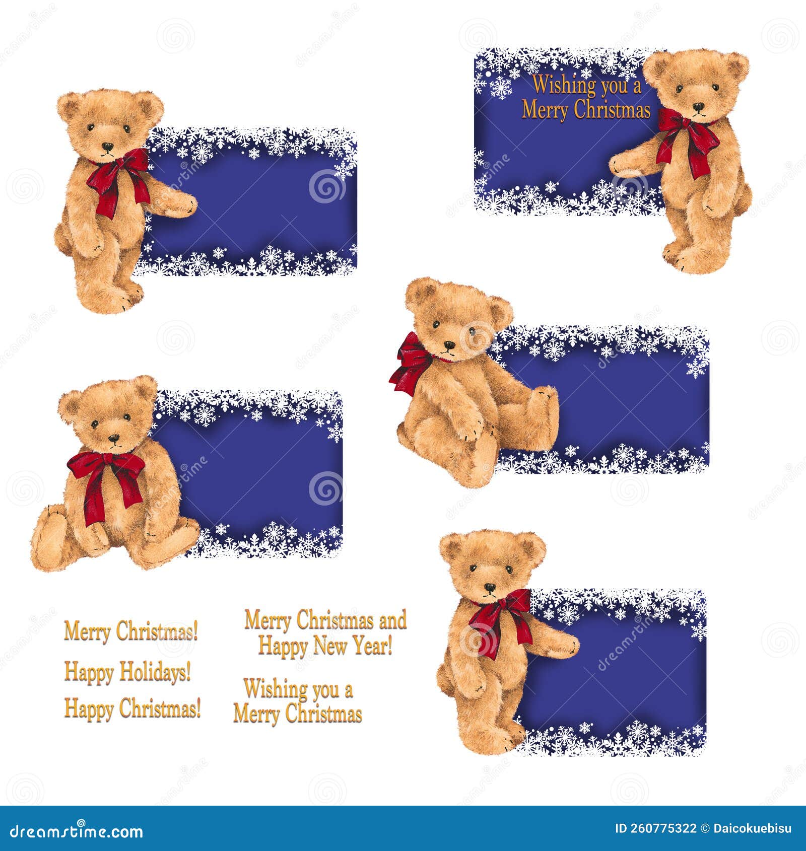 Greeting Card Material Using a Cute Hand-drawn Bear, Stock Illustration ...