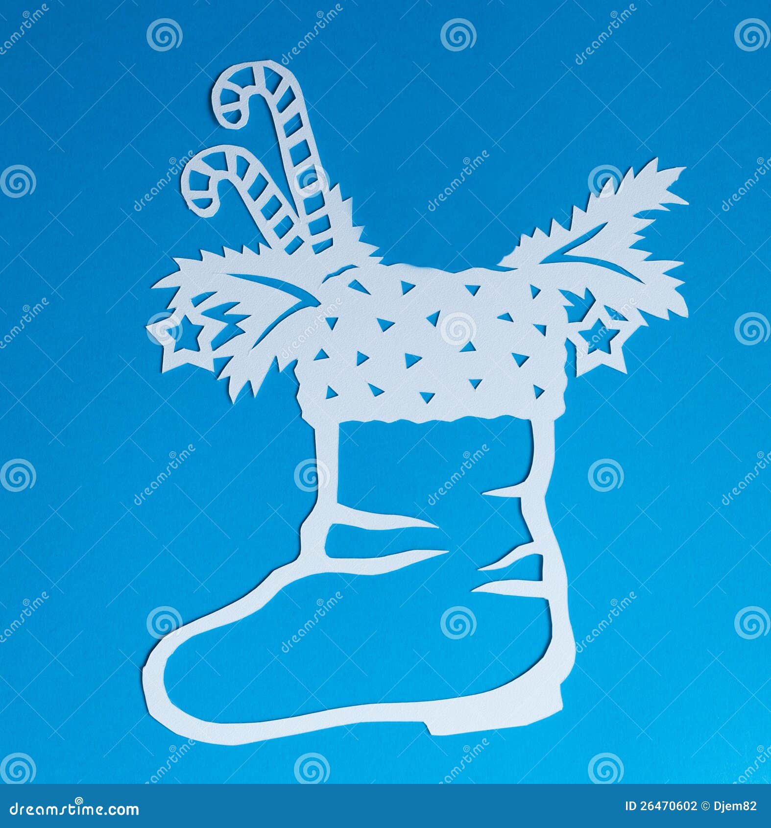 Greeting card.Paper sock stock photo. Image of preparation - 26470602