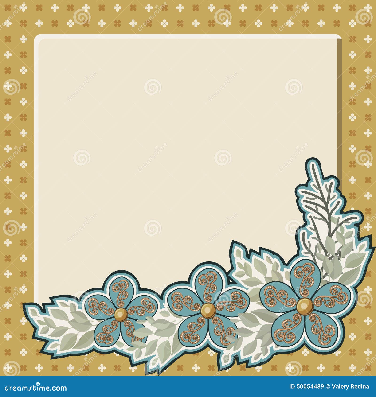 Greeting Card. stock vector. Illustration of element - 50054489